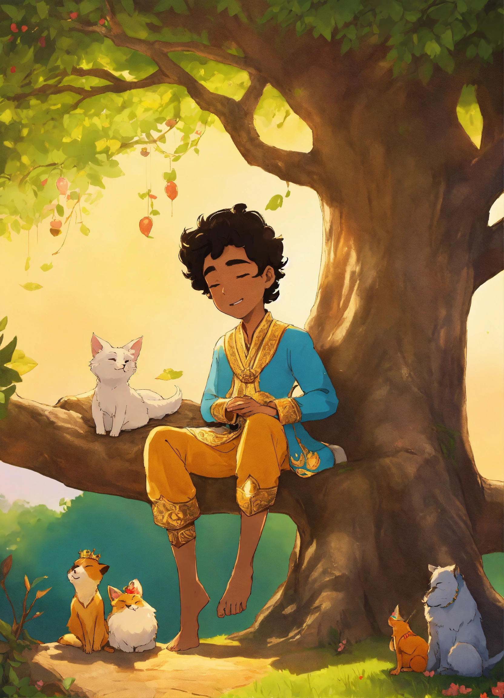 Lexica - A prince with wonderful prince dress has been sitting and ...