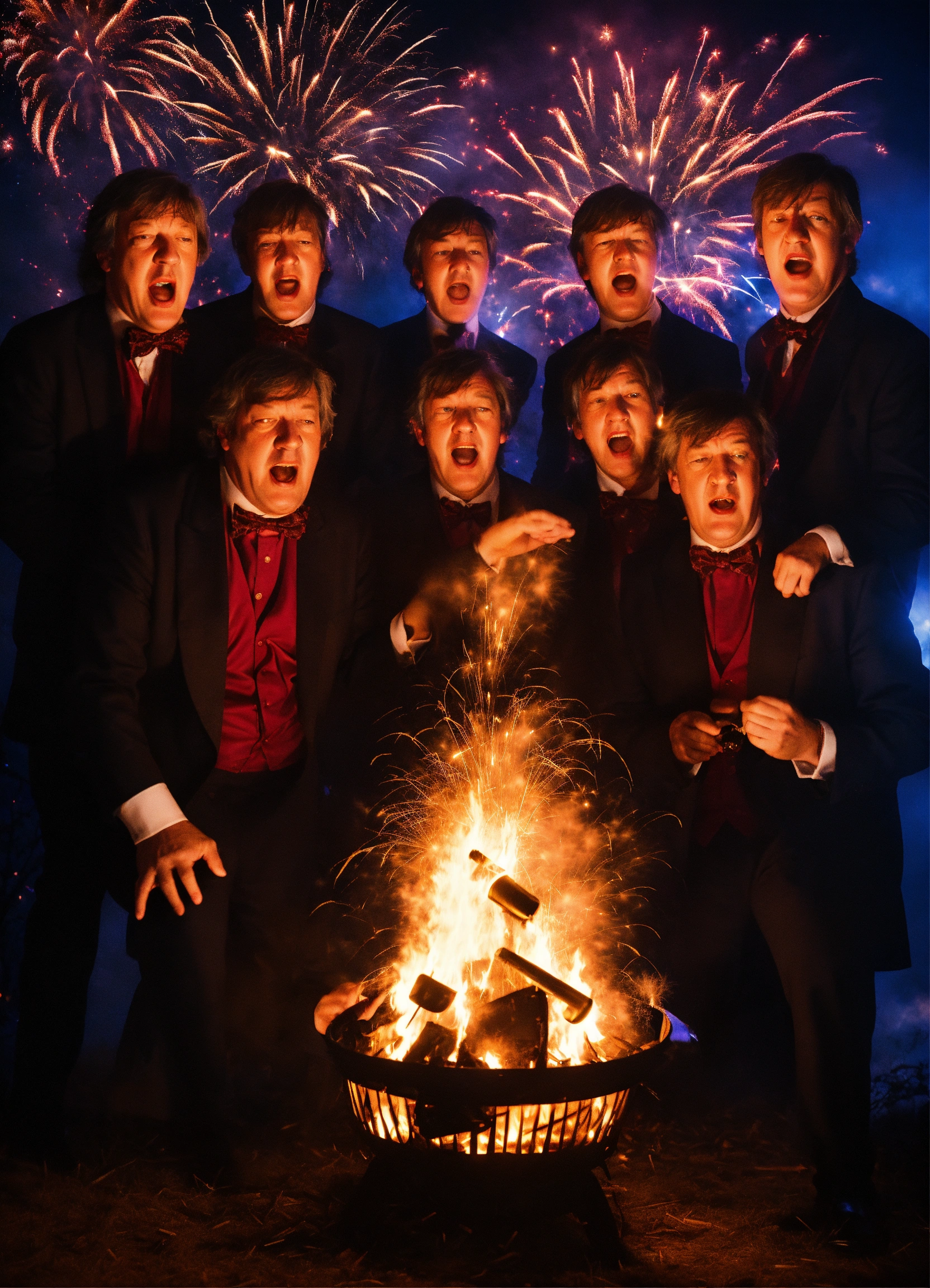 Lexica - Stephen fry and his 7 identical twin brothers singing, bonfire ...