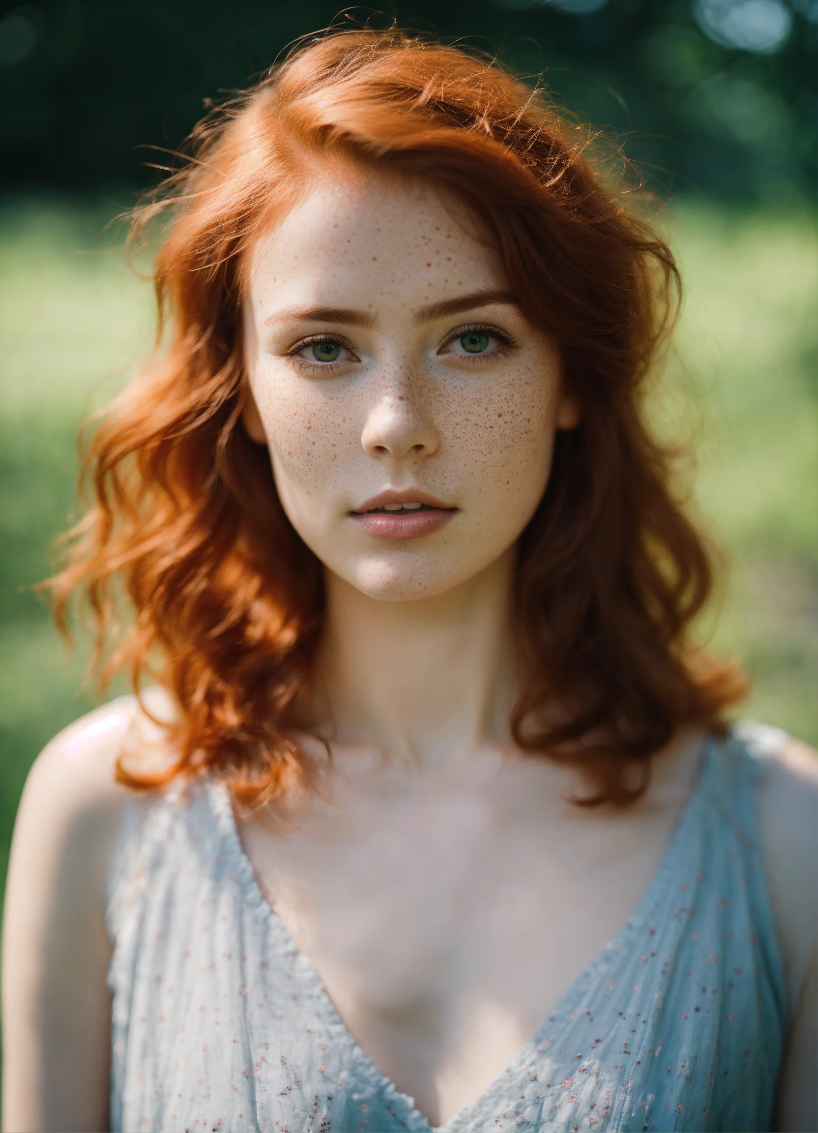 Lexica Redhead Portrait Shot On Leica Shadowplay Gorgeous Lighting