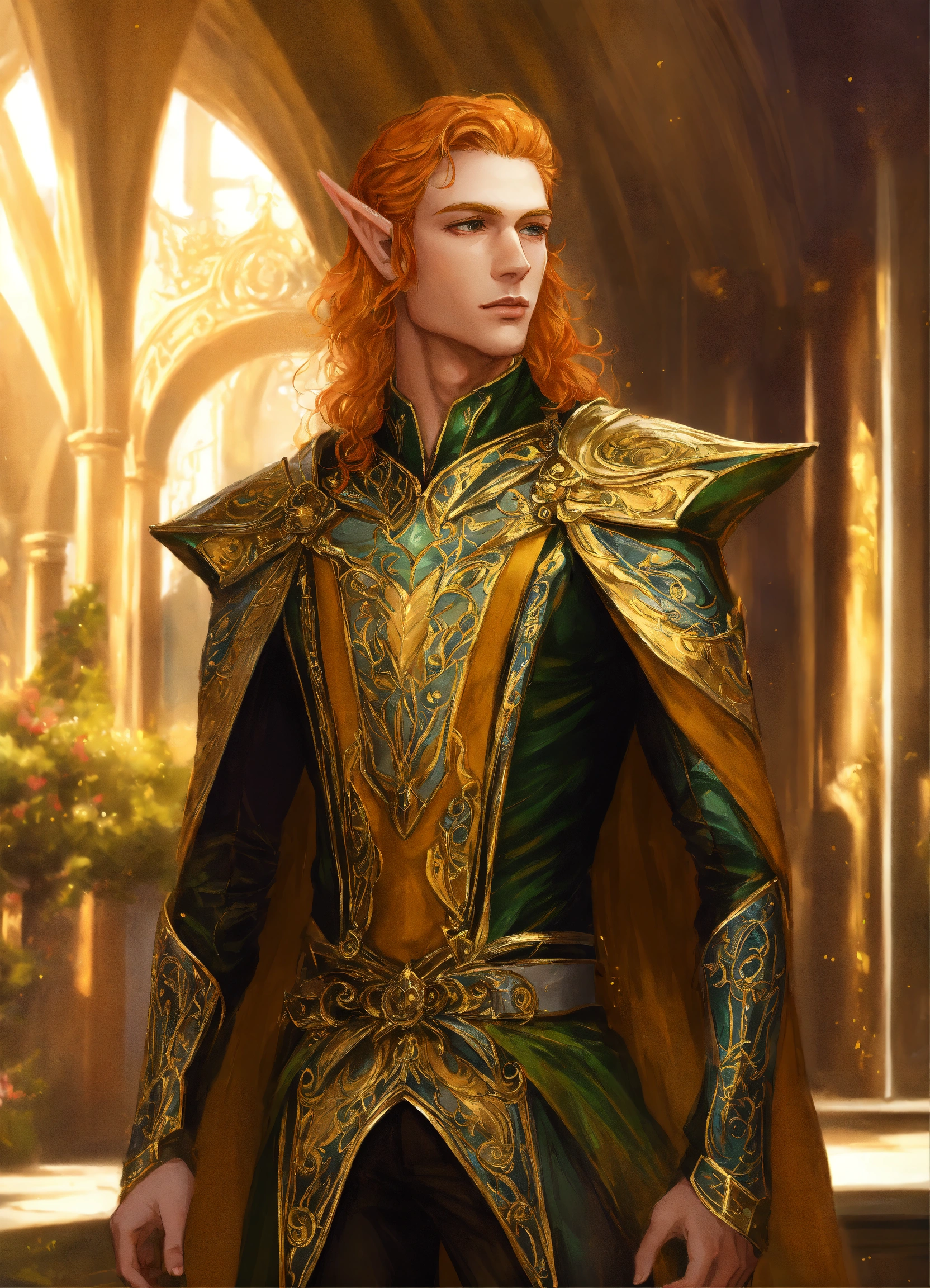 Lexica - Drawing of an elf, royalty, sci fi, cybernetic, black sci fi ...