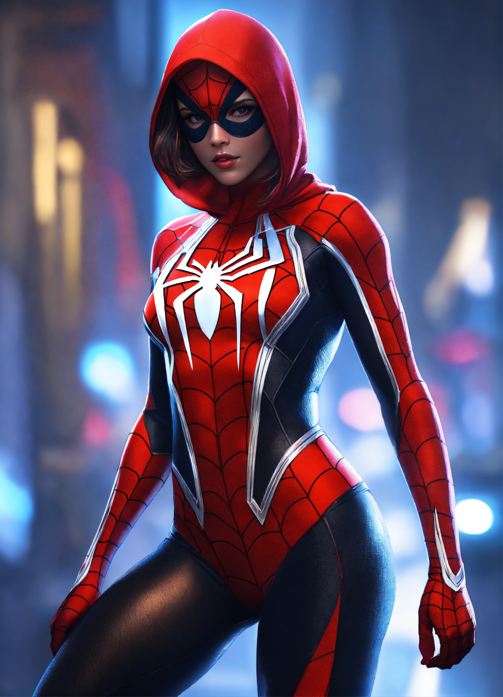 Lexica - A beautiful spiderwoman, super detailed realistic full figure ...