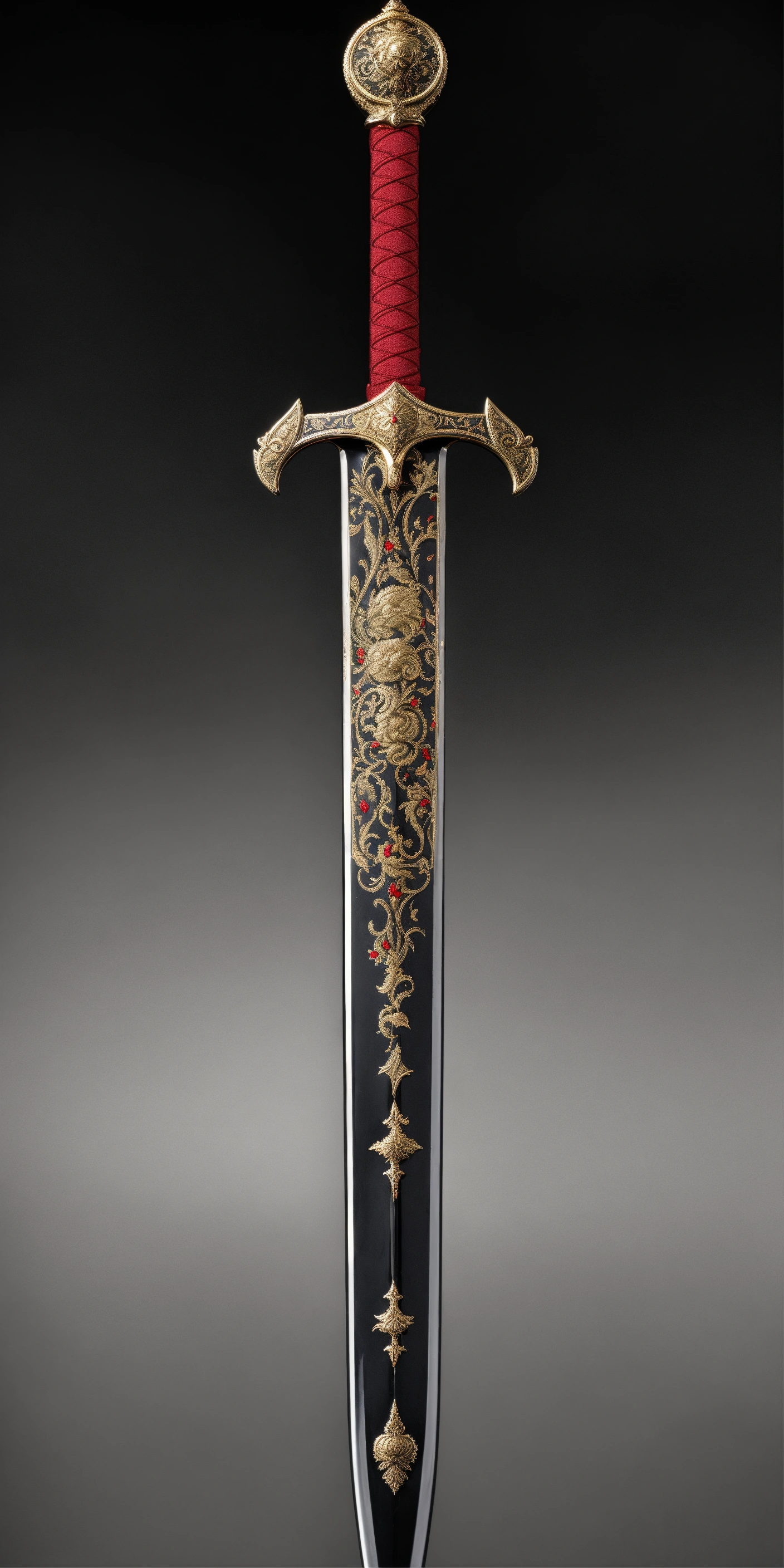 Lexica - Richly decorated long longsword, ultra realistic, very detailled