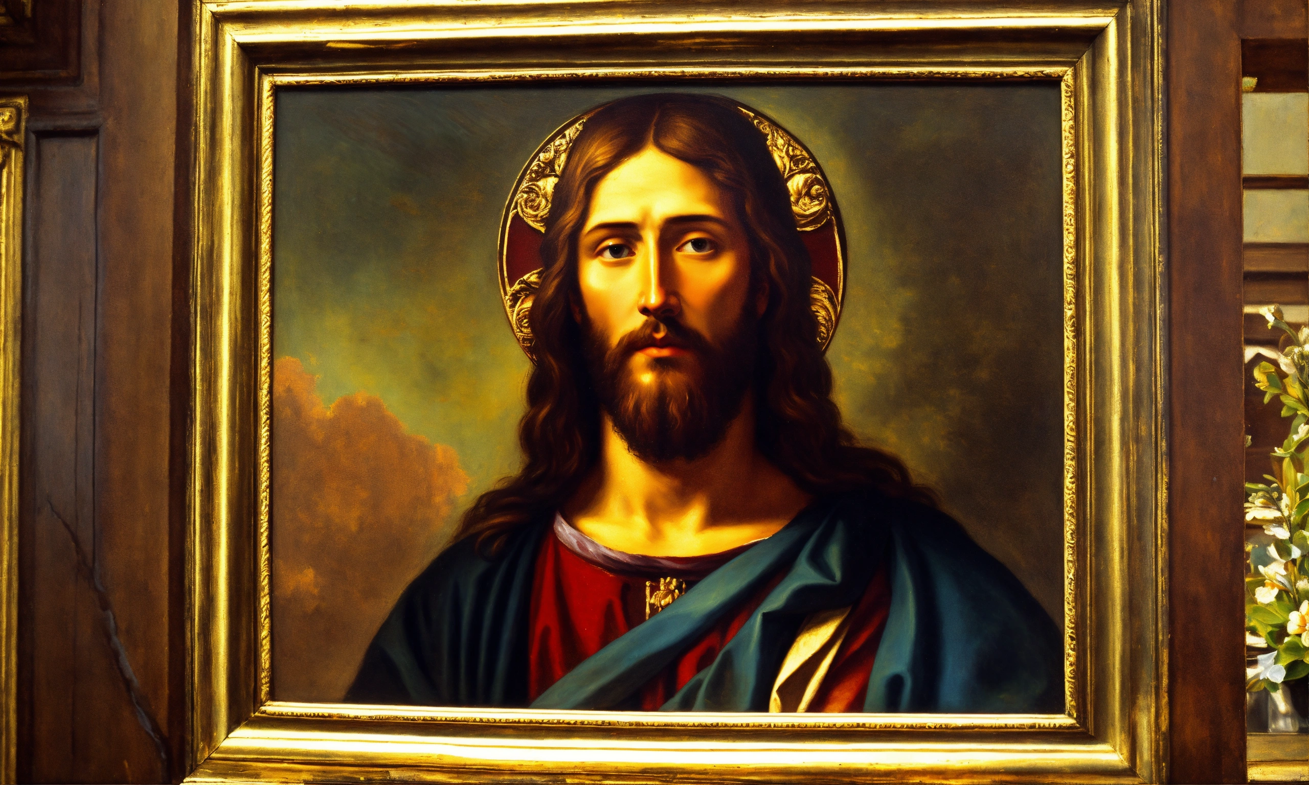 Lexica - Renaissance oil painting of jesus christ