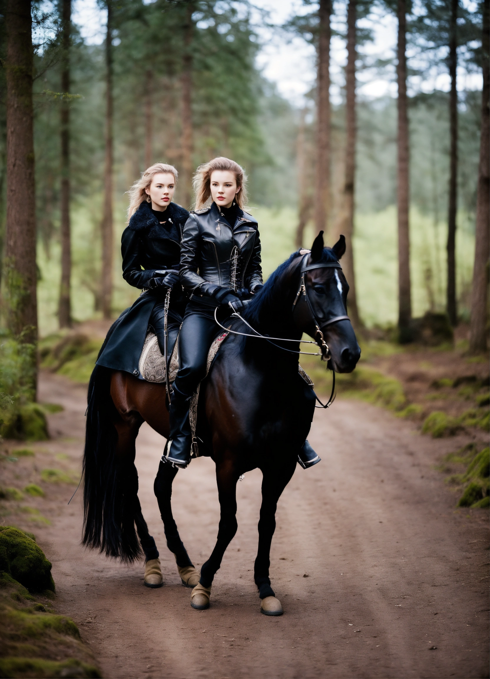 Lexica - Two 20 year old nordic female fashion bloggers wearing a black ...