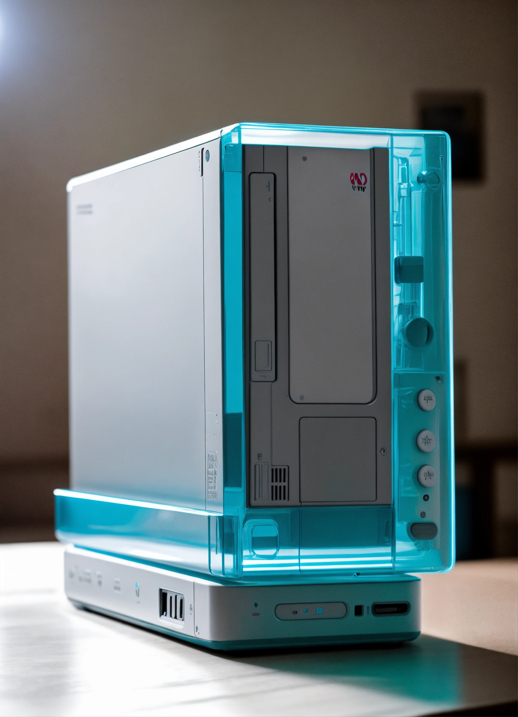 Lexica - Hyper-realistic transluscent nintendo wii