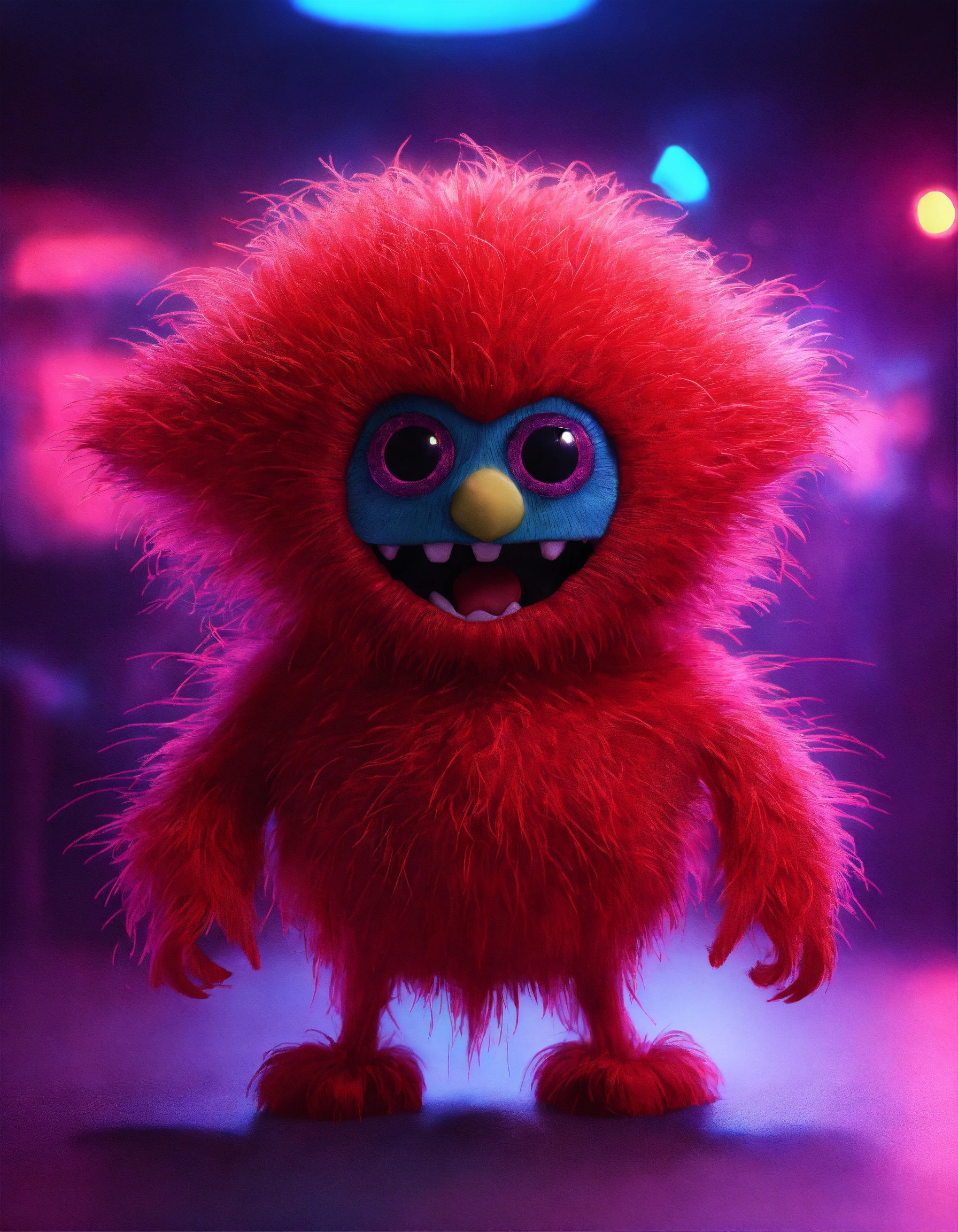 Lexica - CGI! scary looking red germ character. Highly detailed. Scary ...