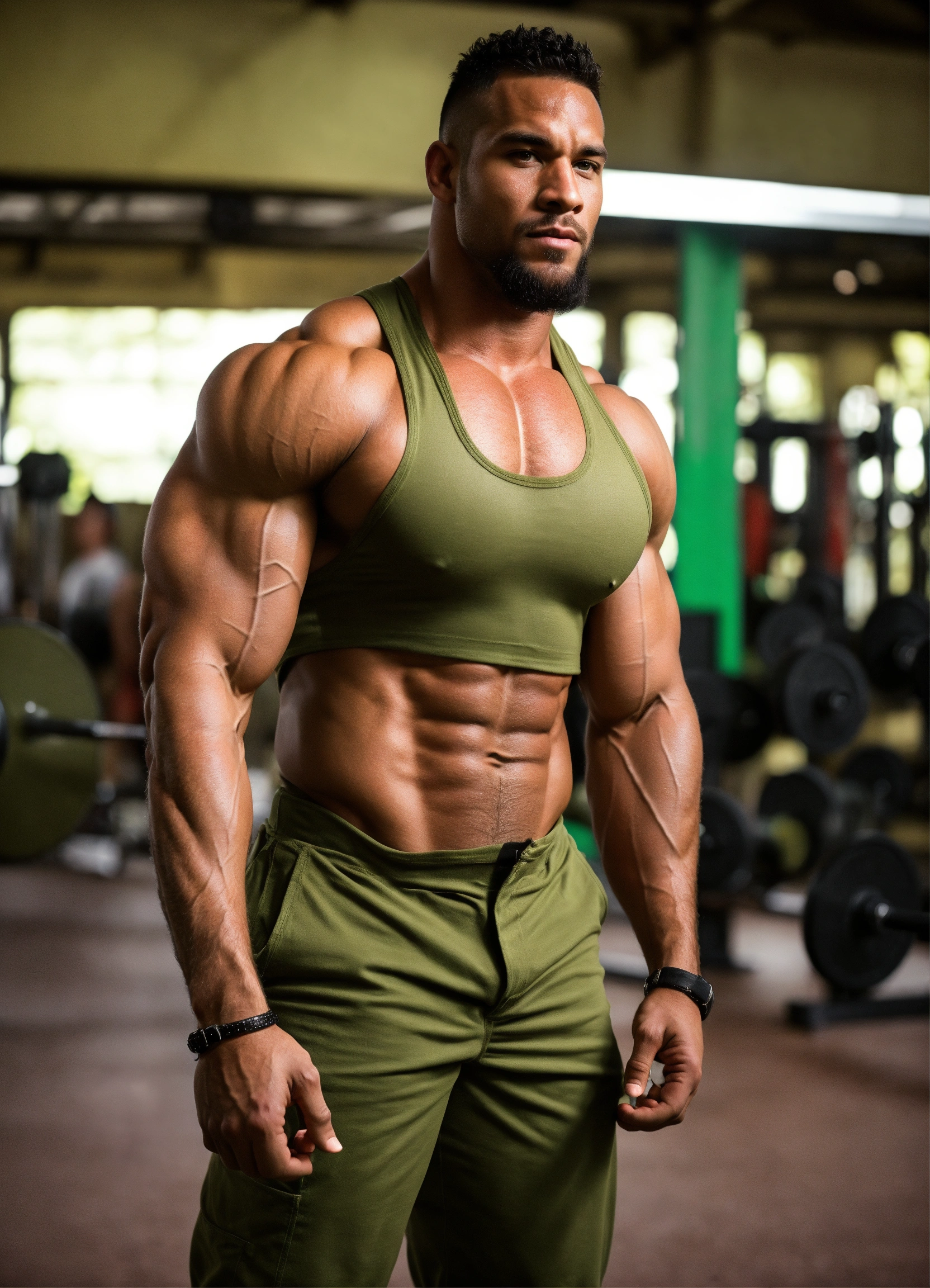 Lexica - 30-year-old man with big muscles, big bodybuilder, body like a ...