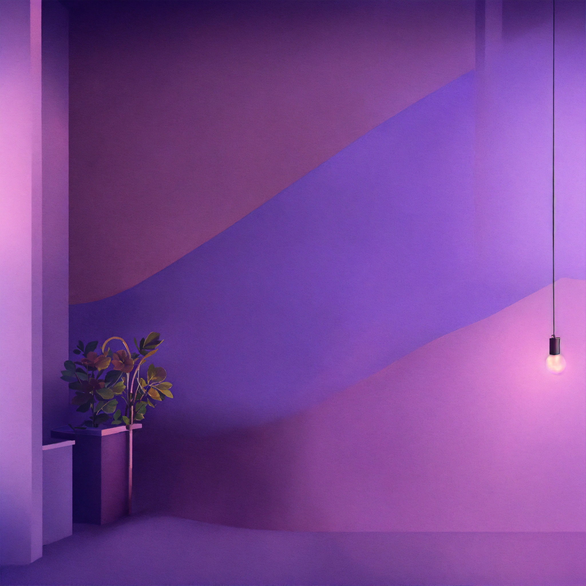 Lexica - Simple plain textures, purple tint, 2D illustration, procreate