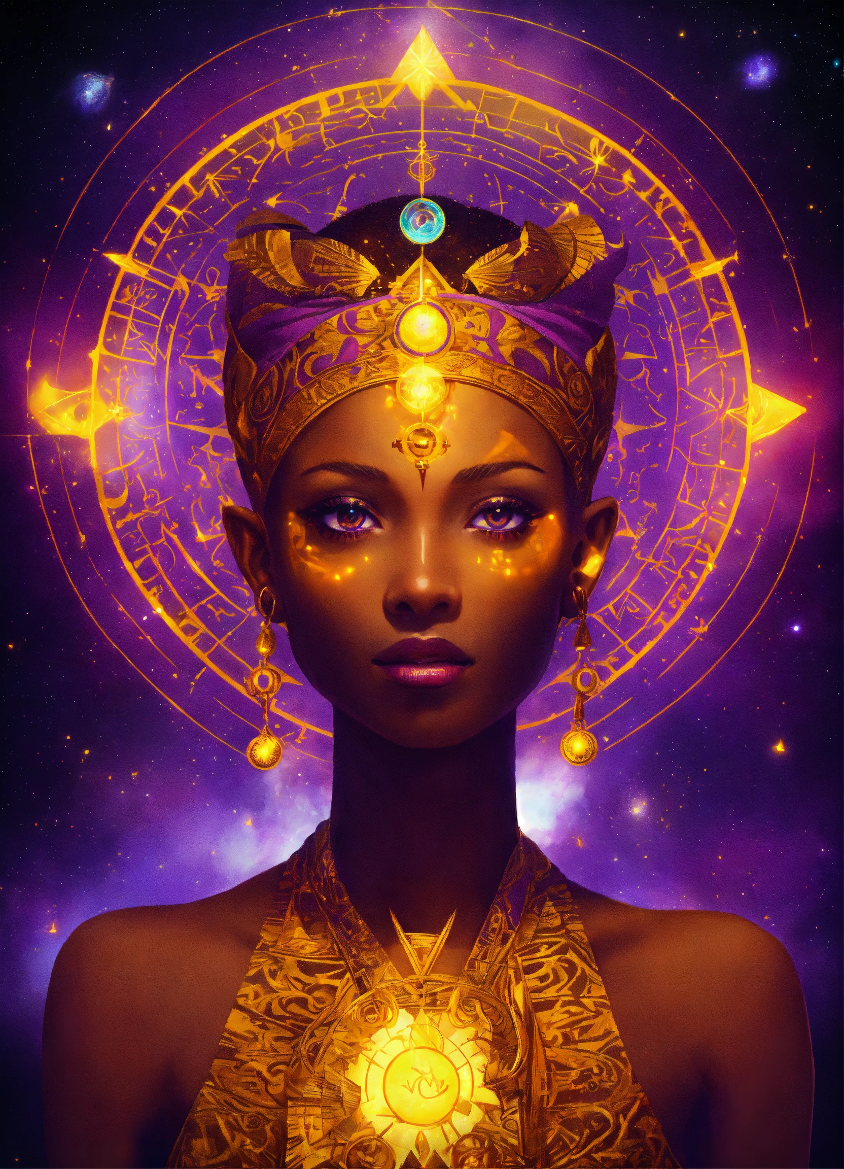 Lexica - Law of attraction, simple color, one purple celestial skin ...
