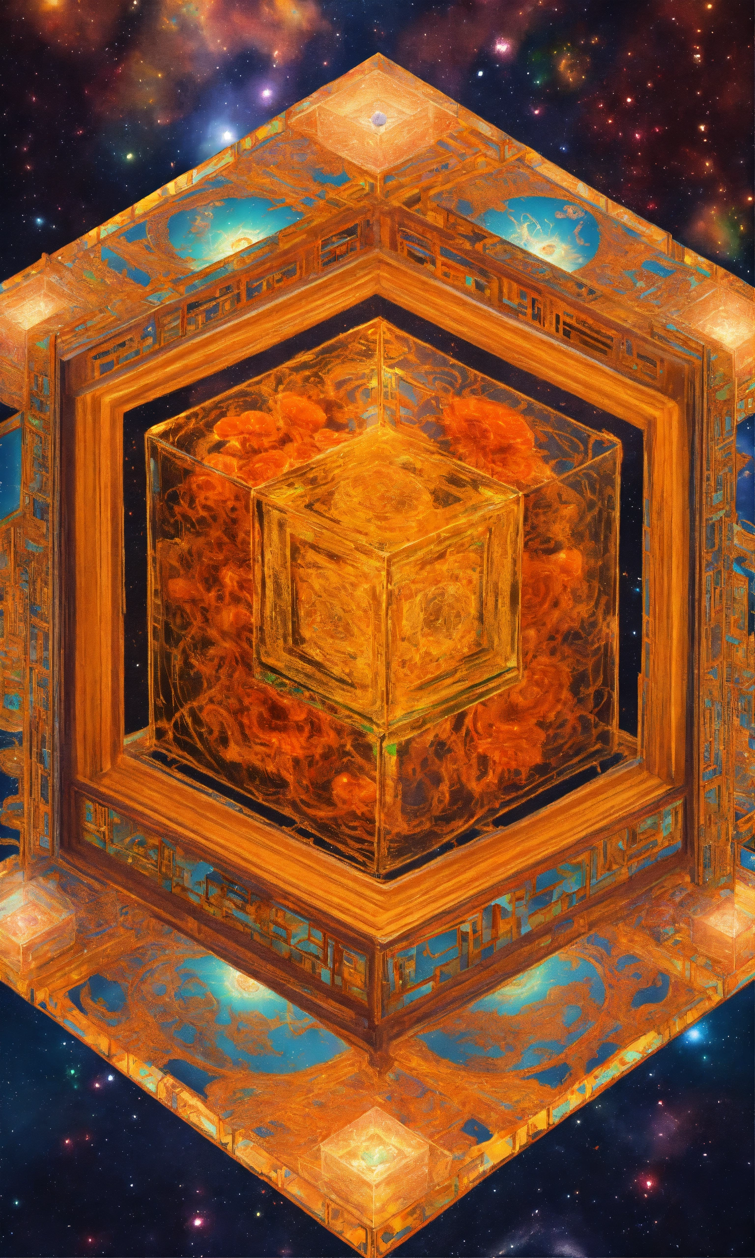 Lexica - Taoist monk tesseract body fractal hypercube mirror face brain ...