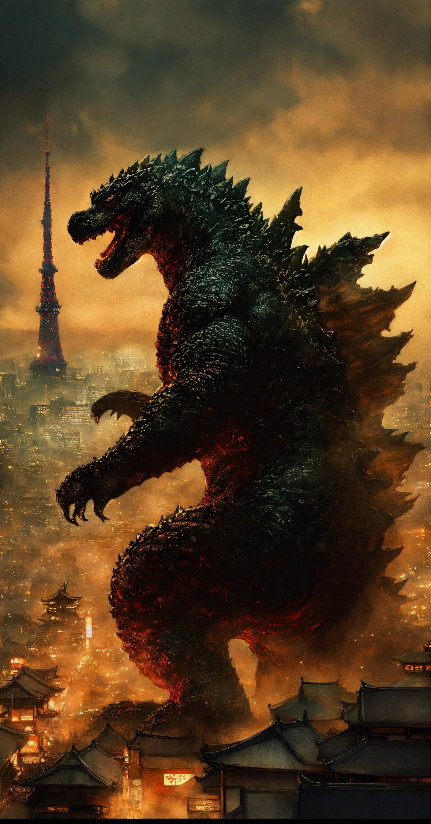 Lexica - Godzilla in old Tokyo by Peter Paul Rubens