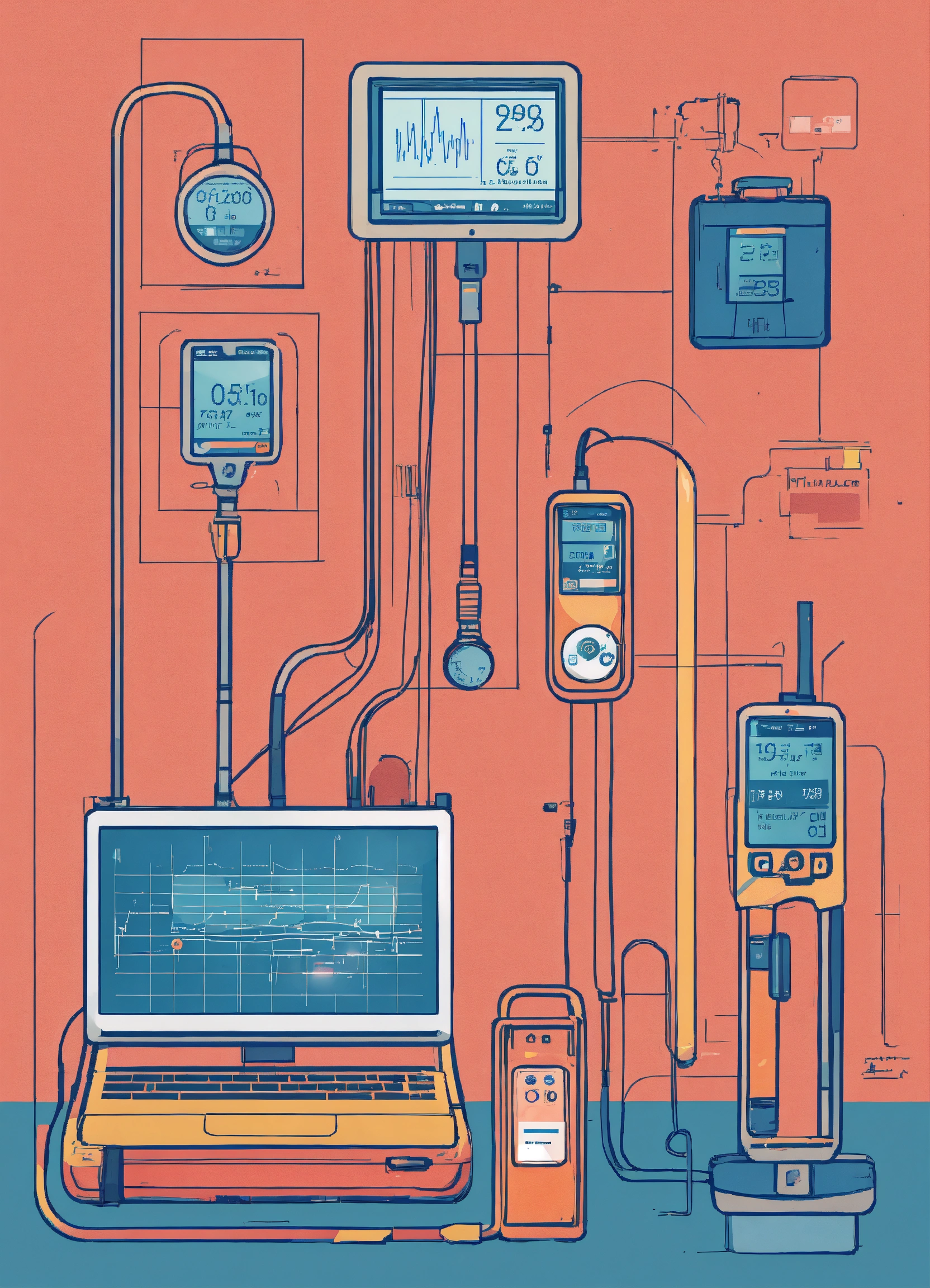 Lexica - Portable health monitoring systems illustration