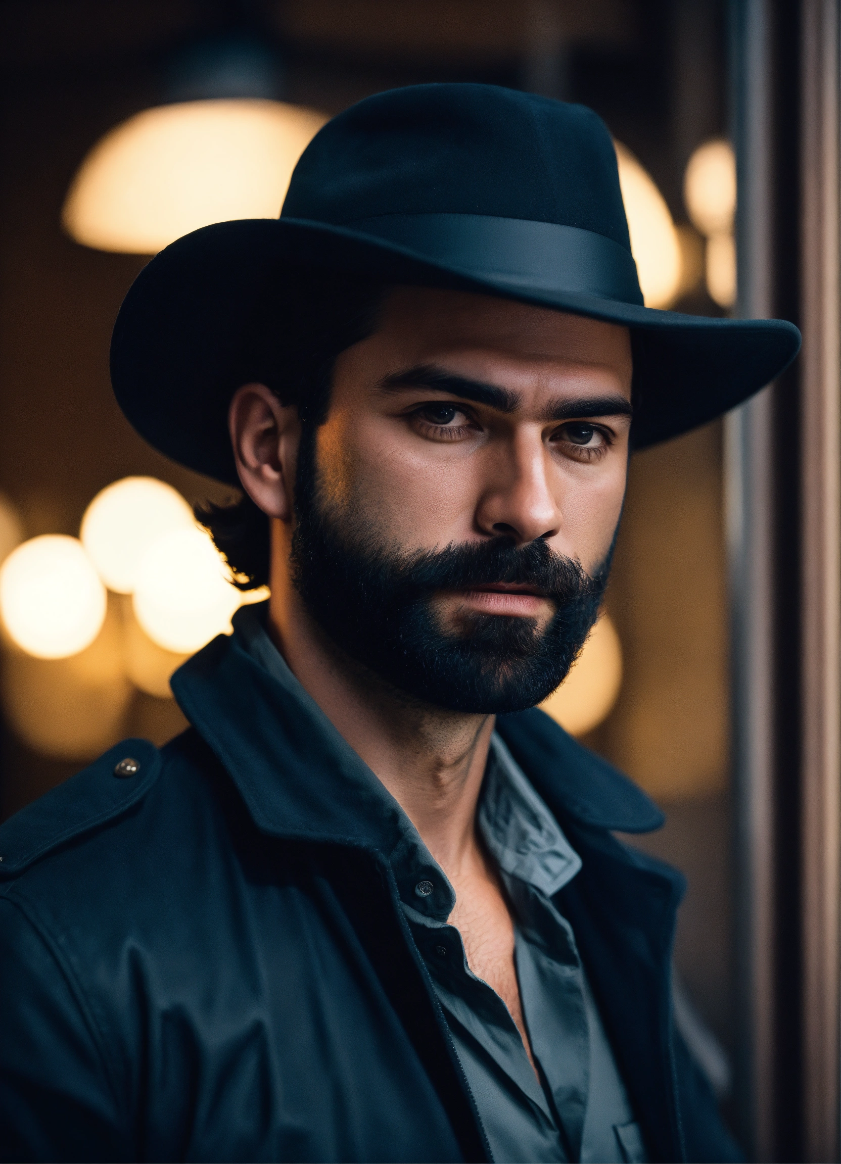 Lexica - A handsome private investigator in his 35 with dark hair ...