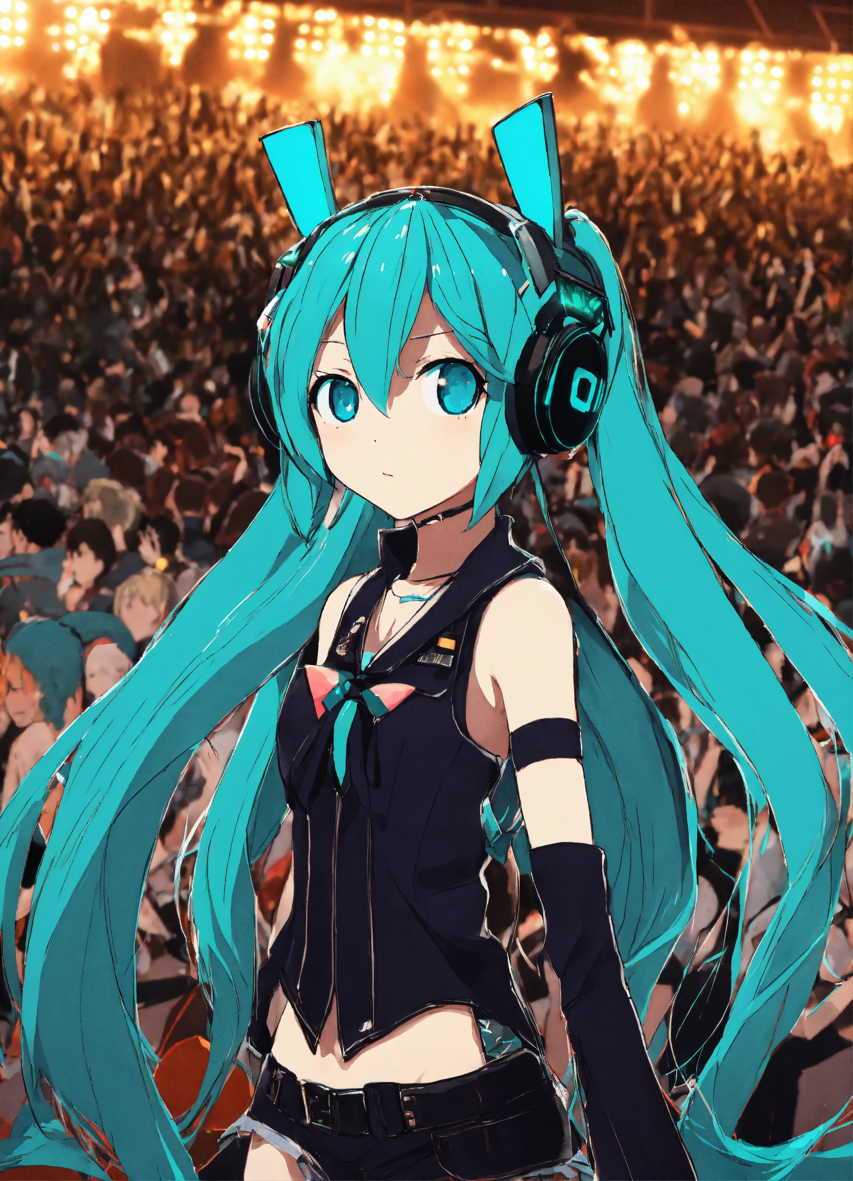 Lexica - Hatsune miku at a heavy metal concert