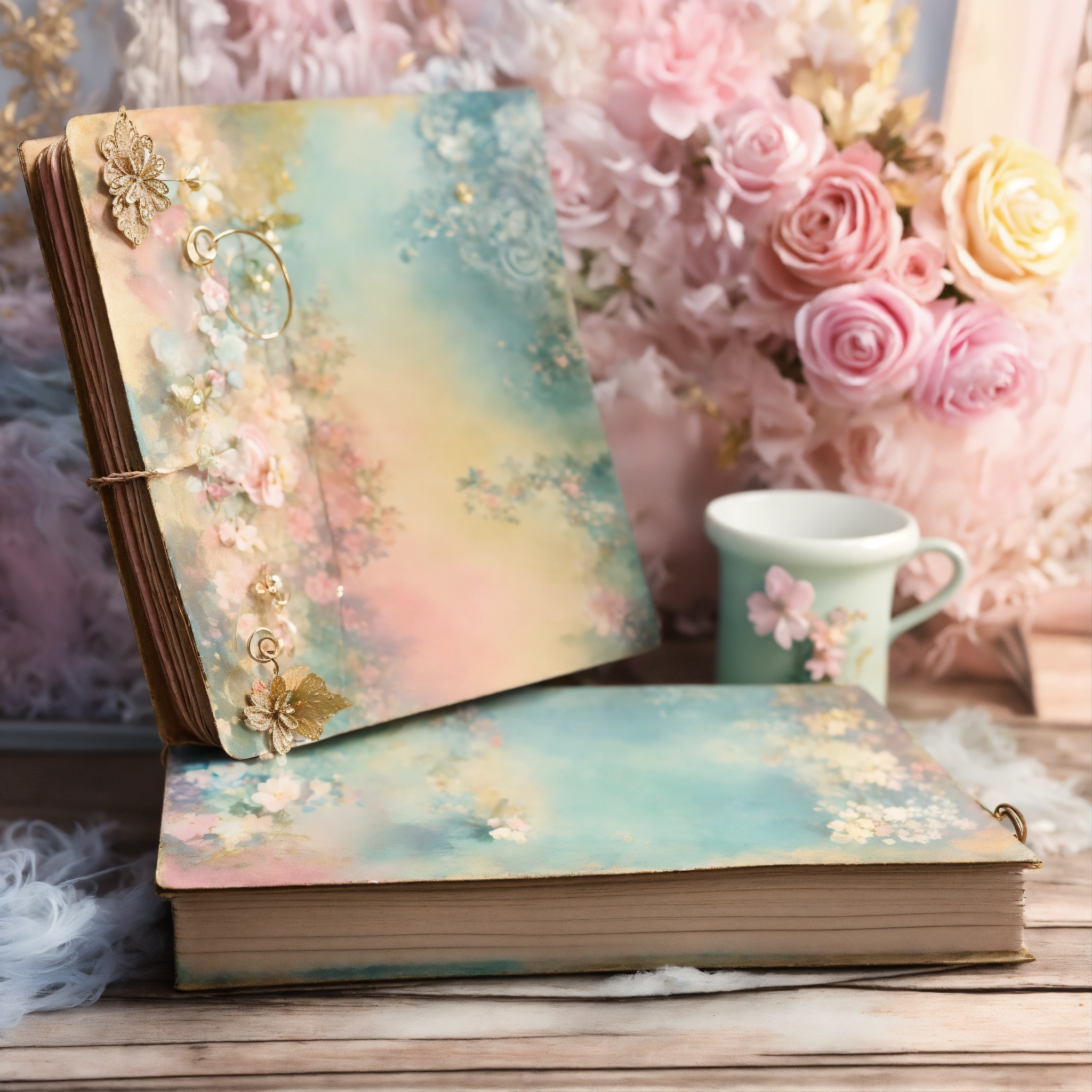 Lexica - Shabby chic dreamy mist pastel junk journals Shabby chic emo ...