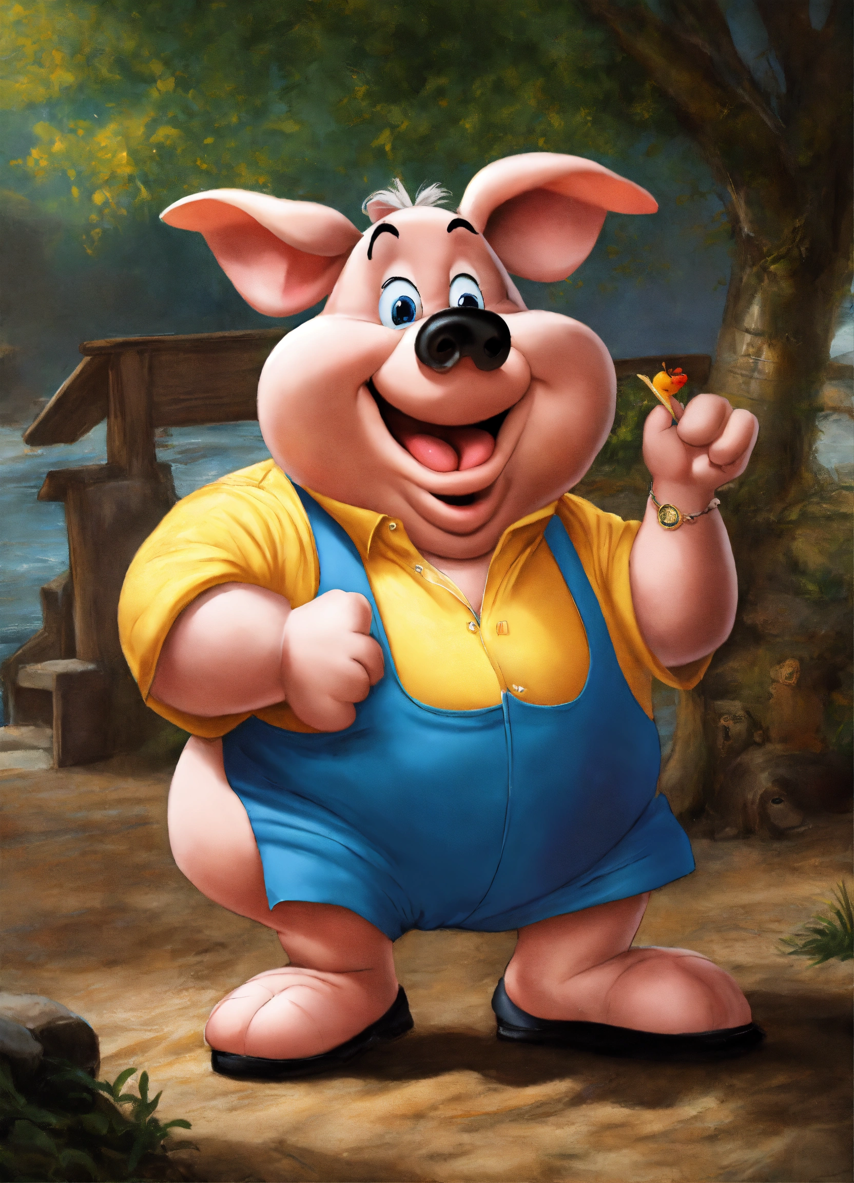 Lexica - Chris Christie as porky pig