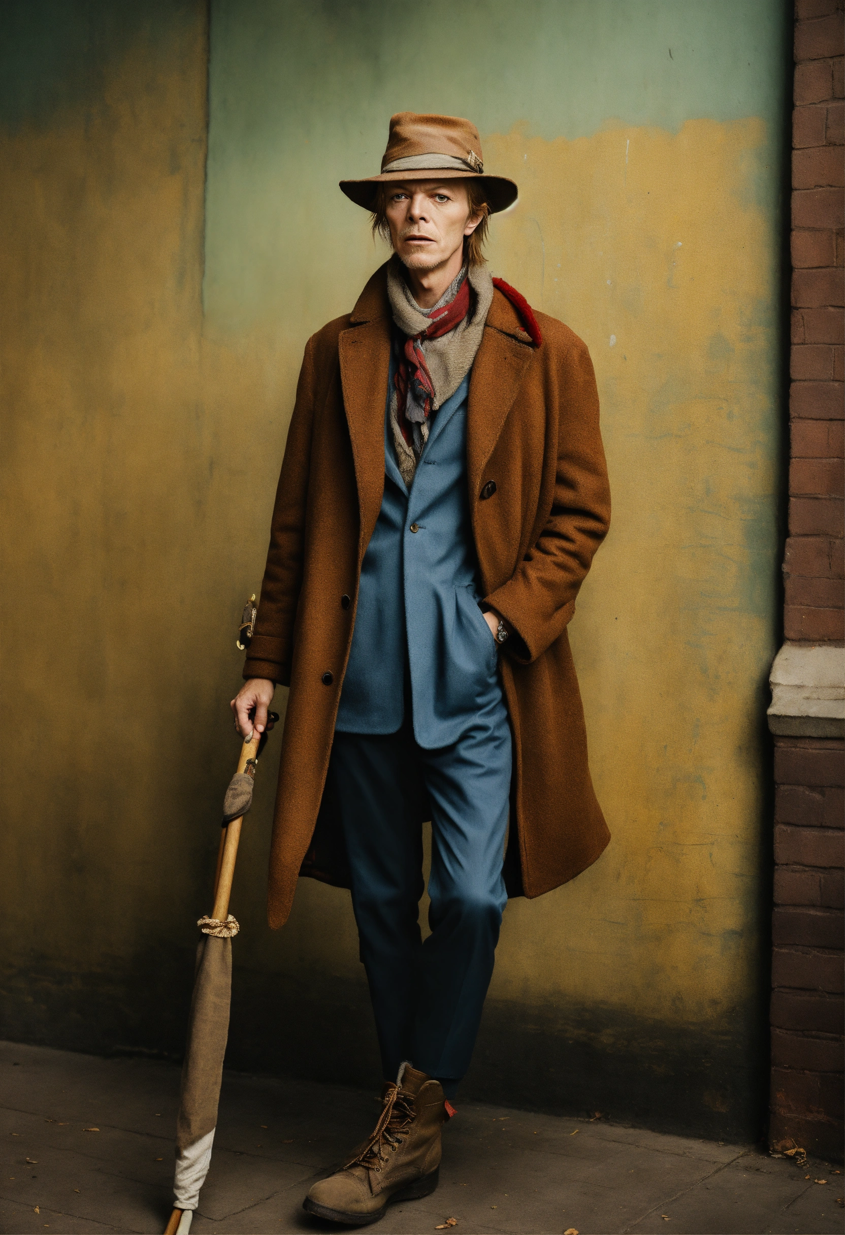 Lexica - Portrait of David bowie as a stereotypical hobo, complete with ...