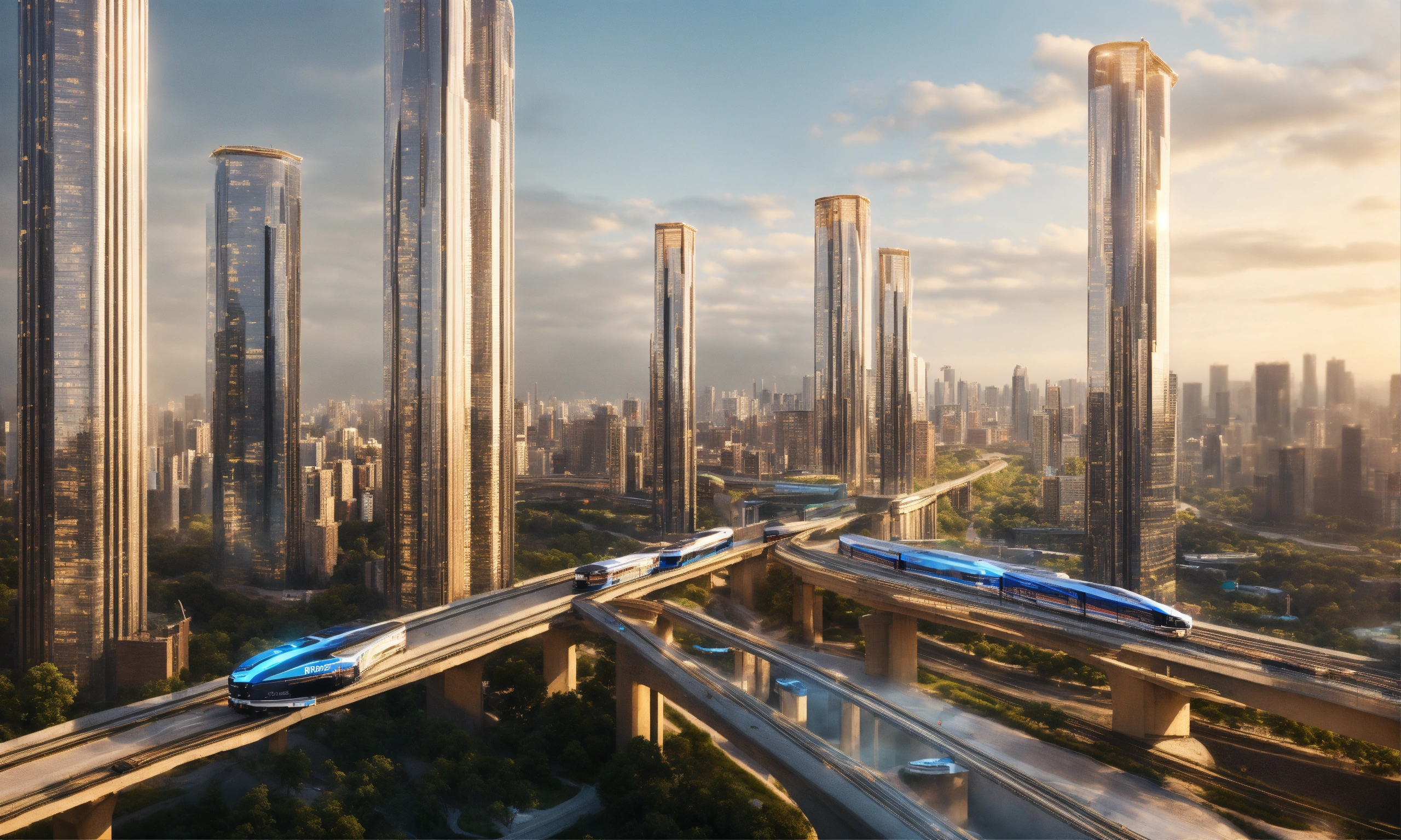 Lexica - Future linear motor cars running in future skyscrapers , 8k ...