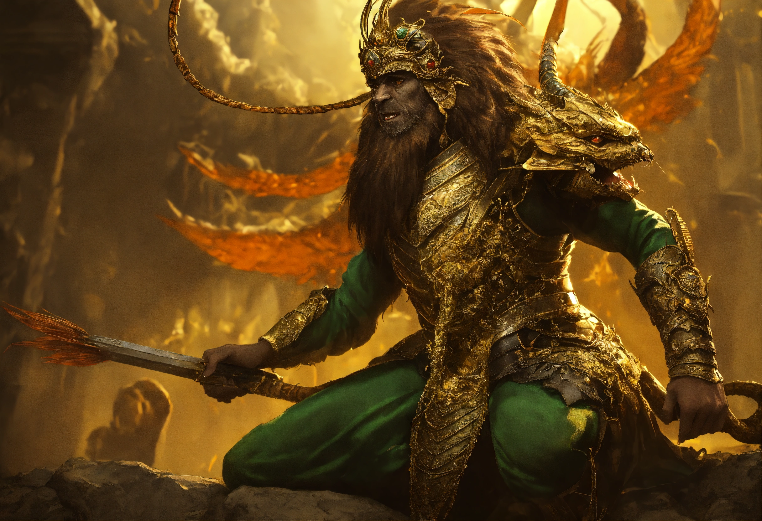 Lexica - A creature that looks like a locust with a man’s face, woman’s ...