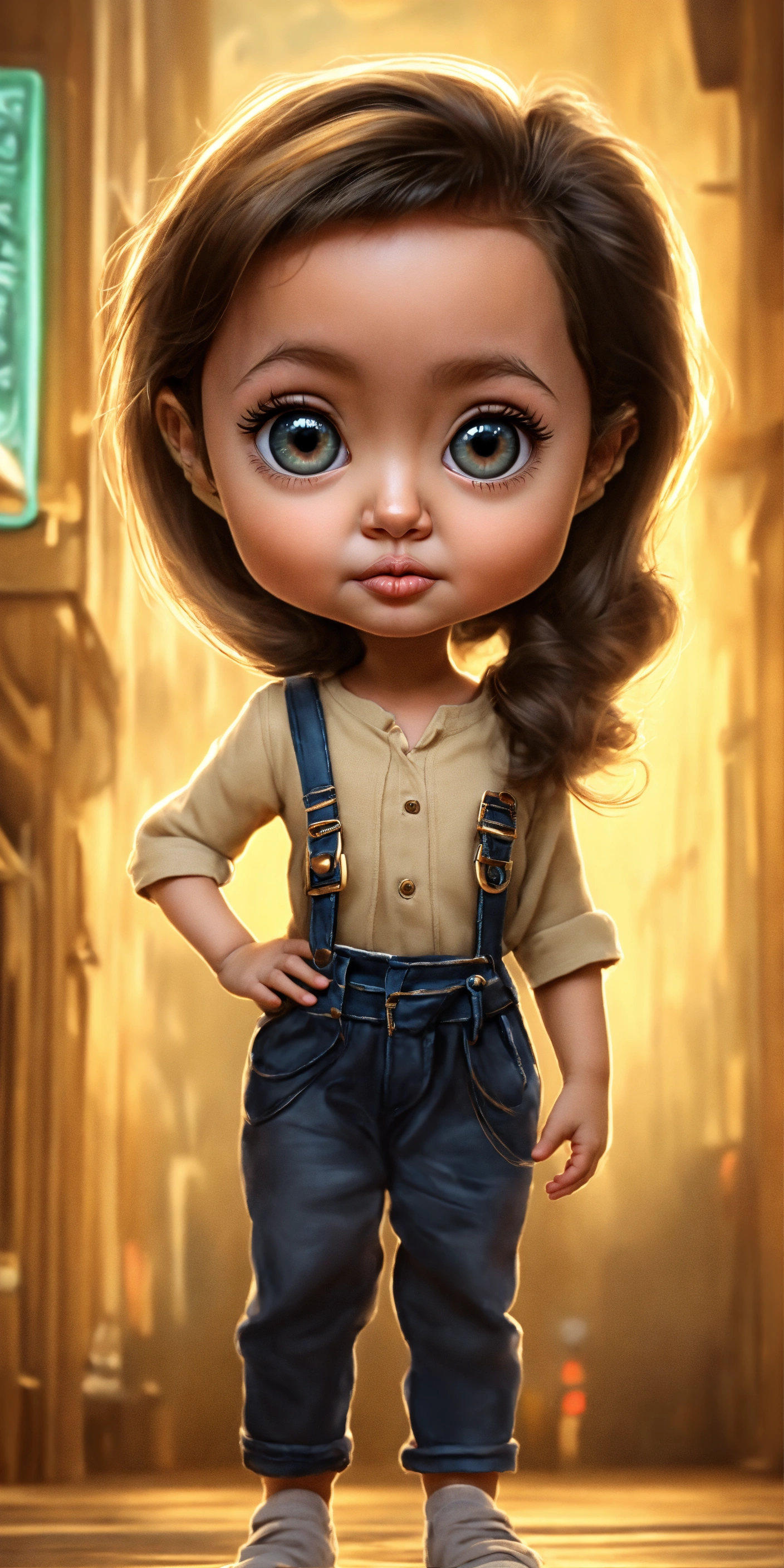 Lexica - Angelina Jolie cute baby cartoon ultra realist big eyes