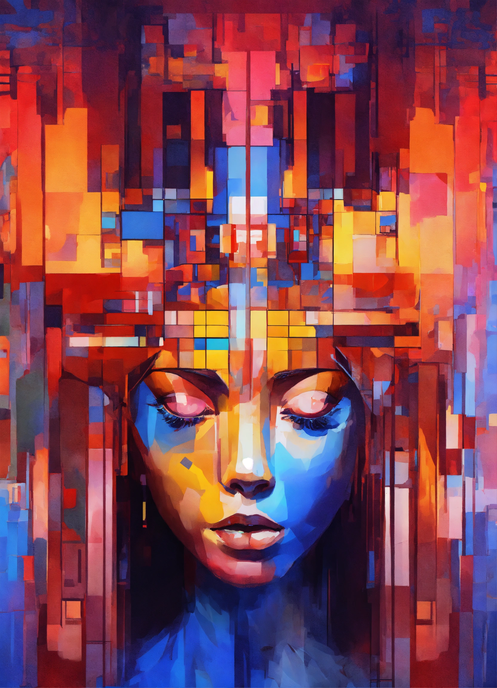 Lexica - Abstract art. Fading away. AI Avatar