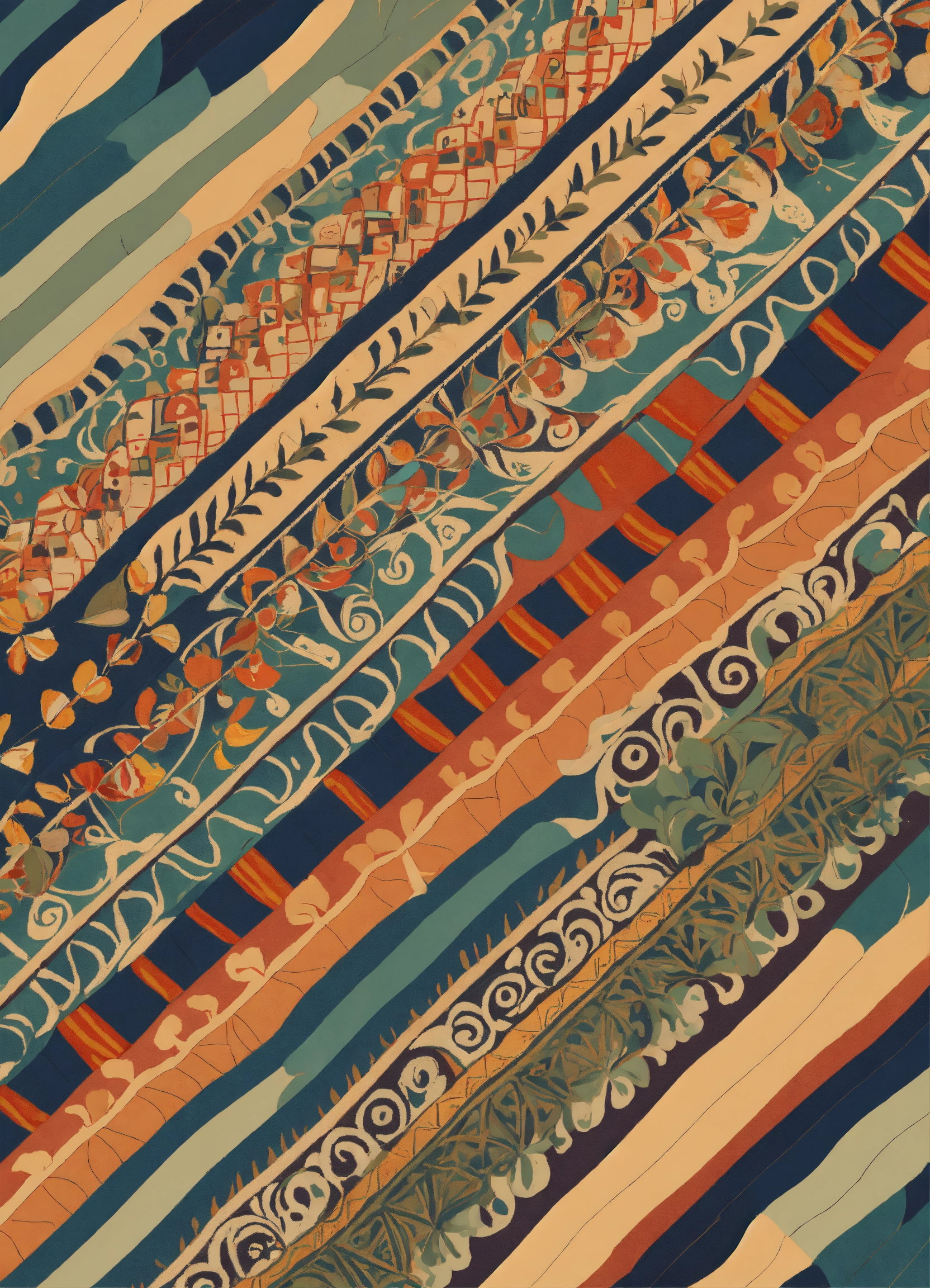 Lexica - Surreal pattern of Indonesian art folk, sundanese etnique ...