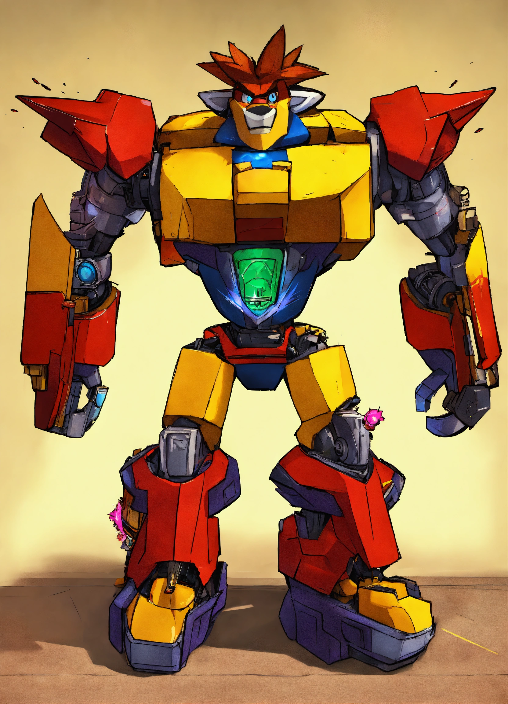 Lexica - Crash Bandicoot as a transformer