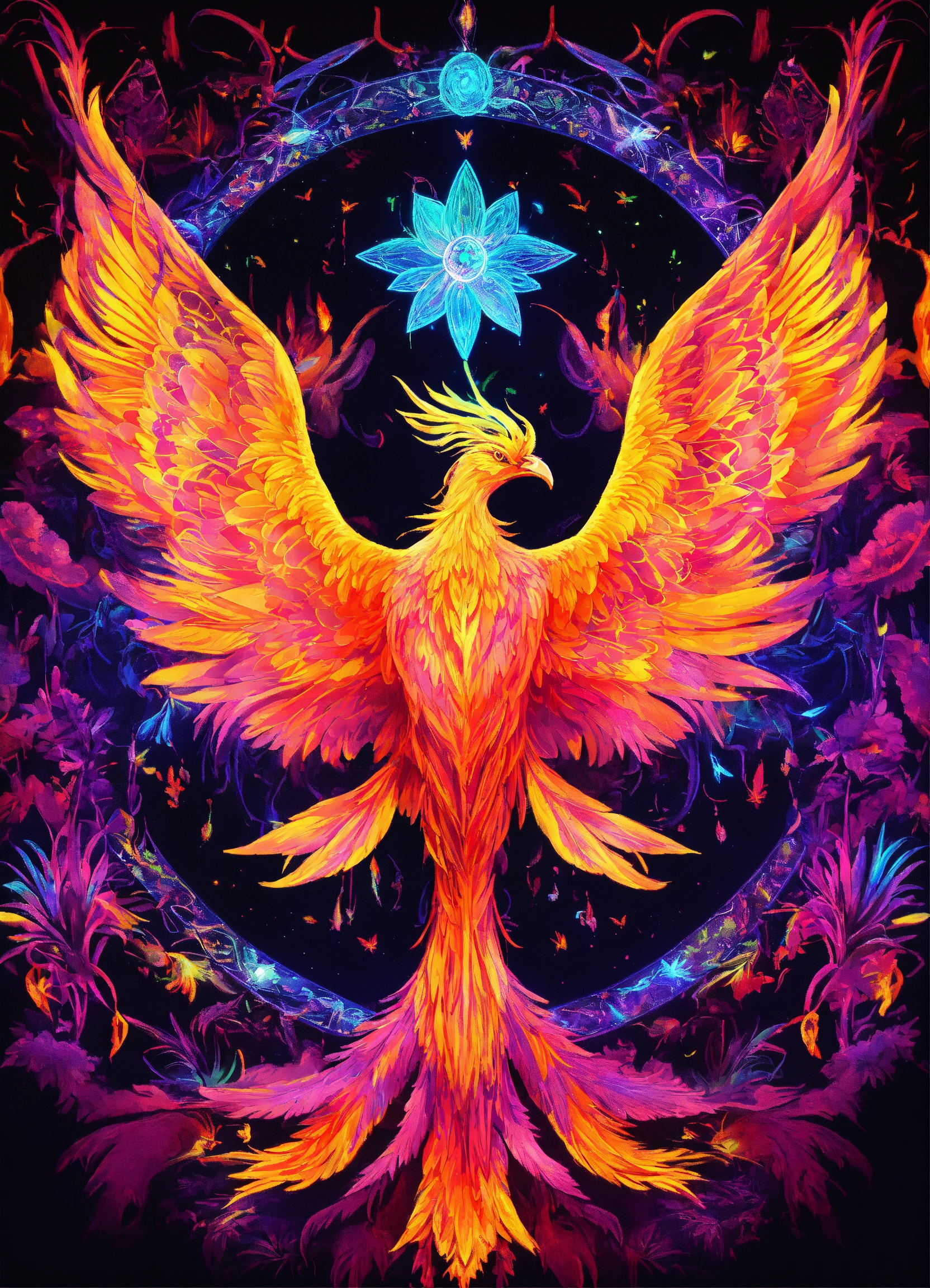 Lexica - Phoenix rising, ayahuasca medicine spirit, garden eden ...