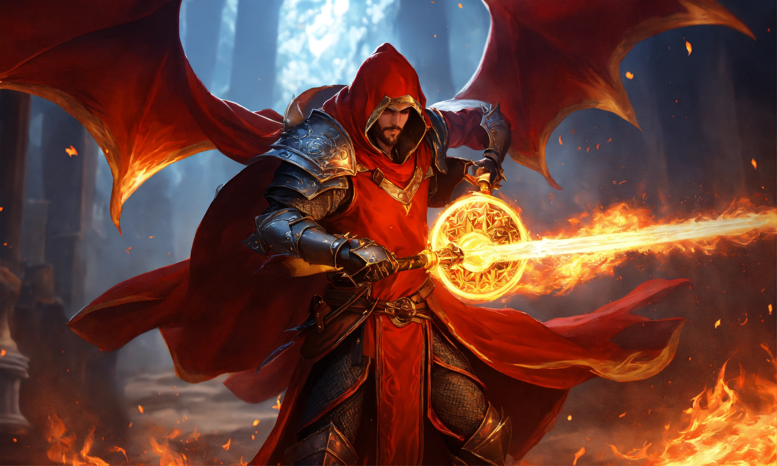 Lexica - Fire shield, shield made of flames, magical shield, magical ...