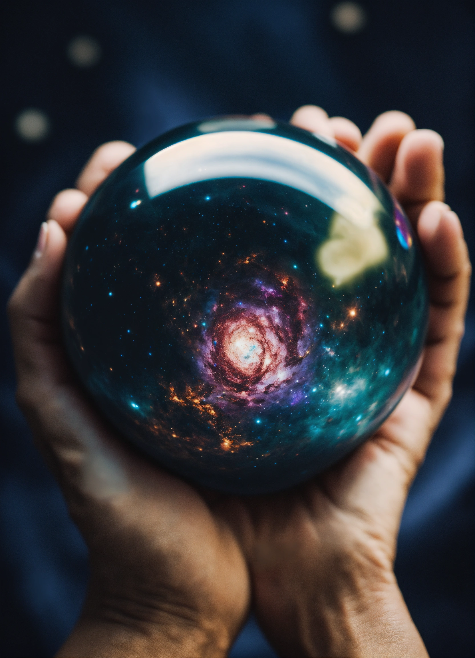 Lexica - An orb that contains the universe, held in the palm of my ...