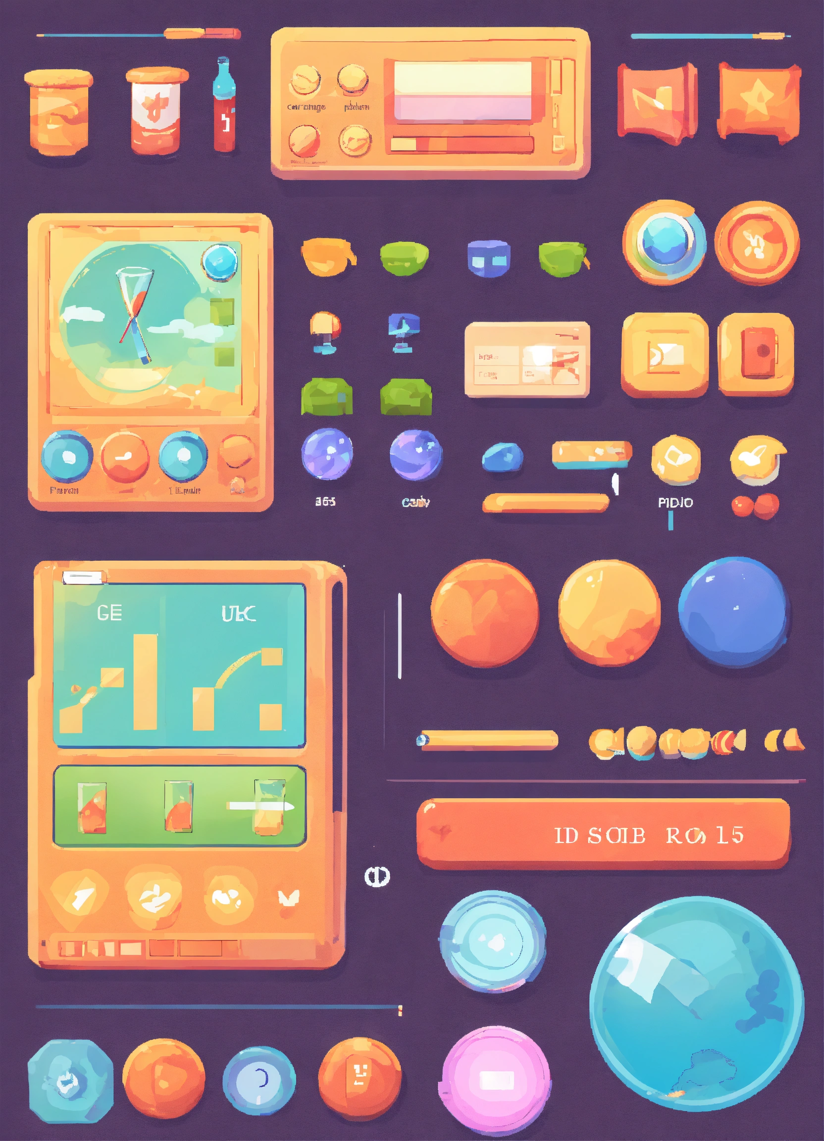 Lexica - Casual simple UI spritesheet