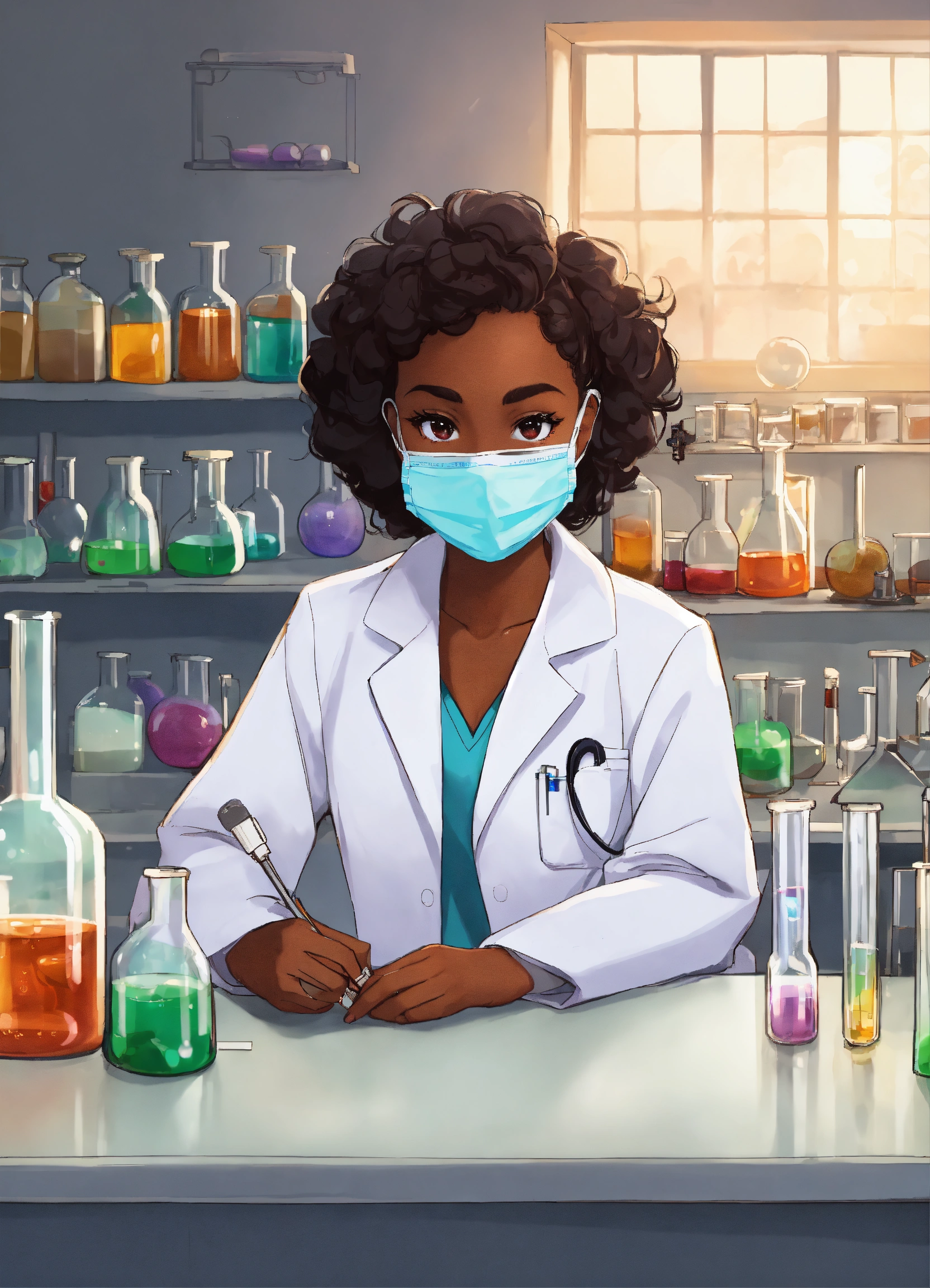 Lexica - Make me Cartoon of a little 10 yr African American dark ...