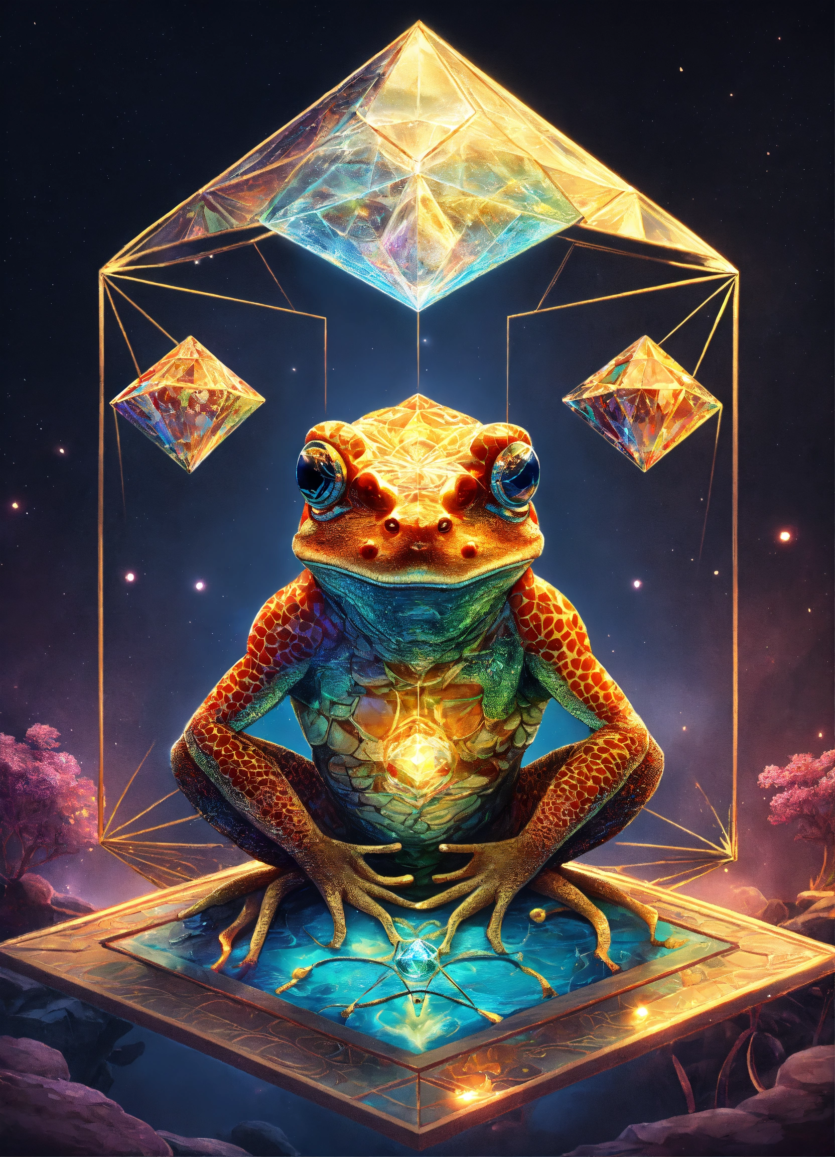 Lexica - Diamond Toad That is Zen master that is meditating in a ...