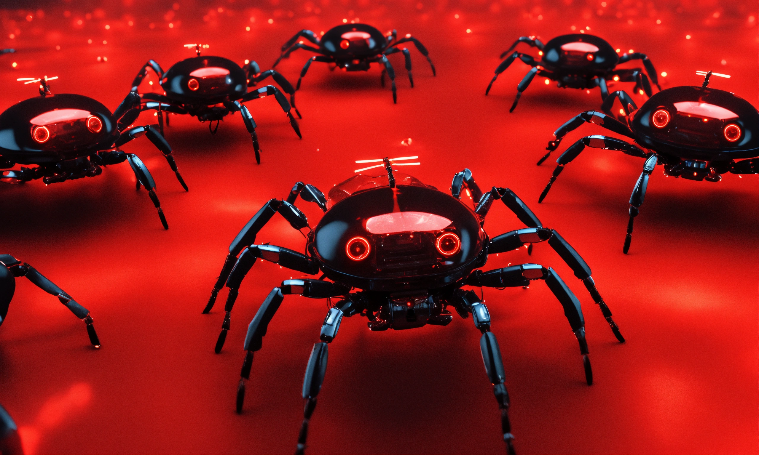 Lexica - Robotic bug invasion, multitudes, hundreds of mean looking ...