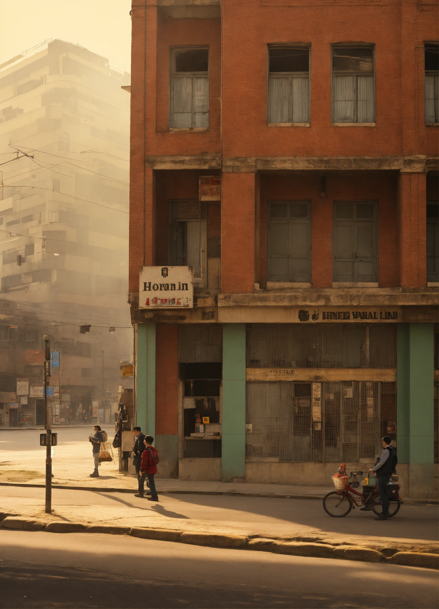 Lexica - A busy man was walking by the building when he saw the boy ...