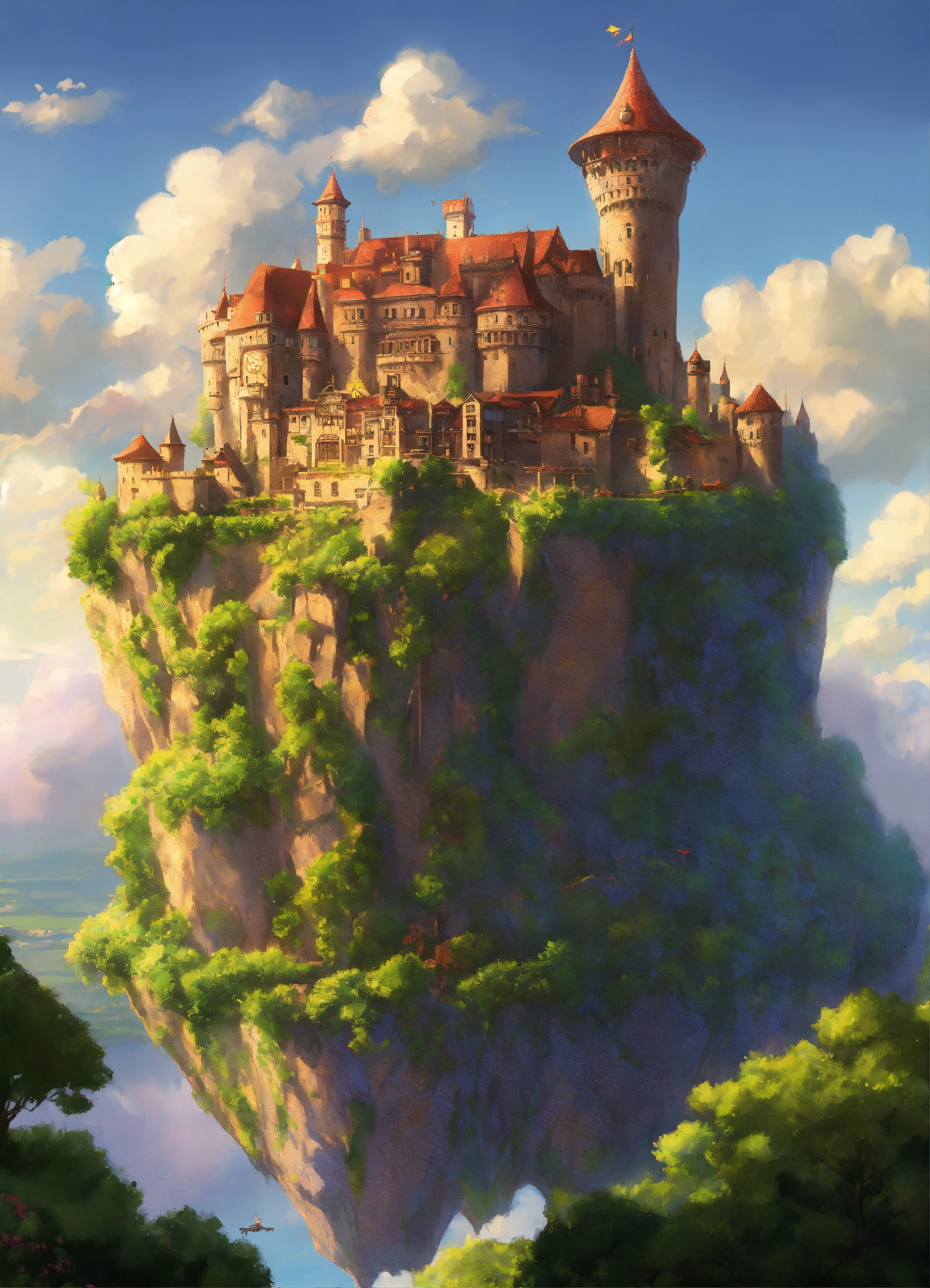Lexica - Pixar dreamwork studio, castle in the sky