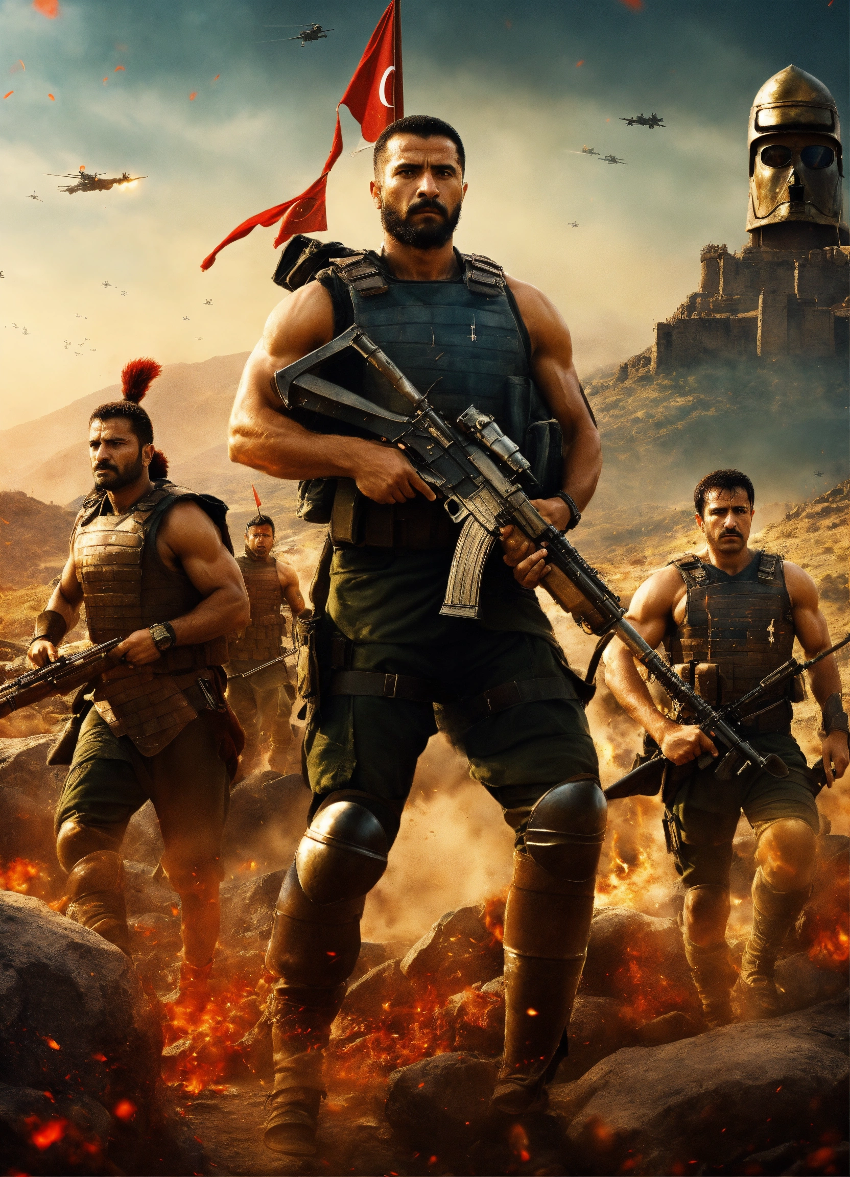 Lexica - Produce an imaginative science fiction scene where Turkish ...