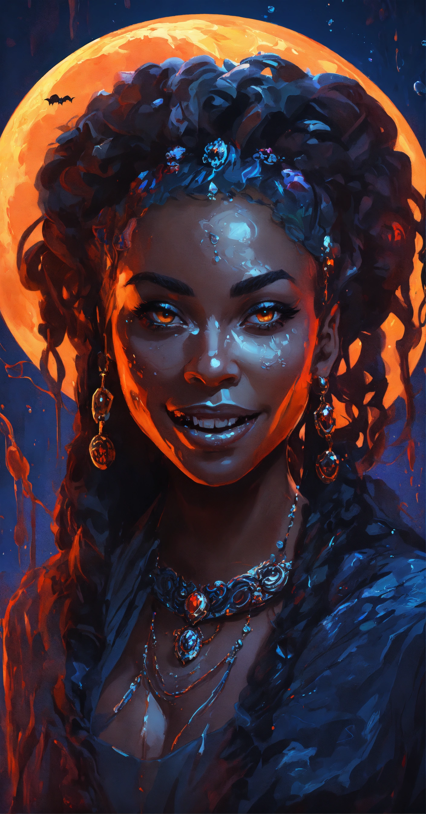 Lexica - Splash art, a quirky liquid portrait of a hauntingly beautiful ...