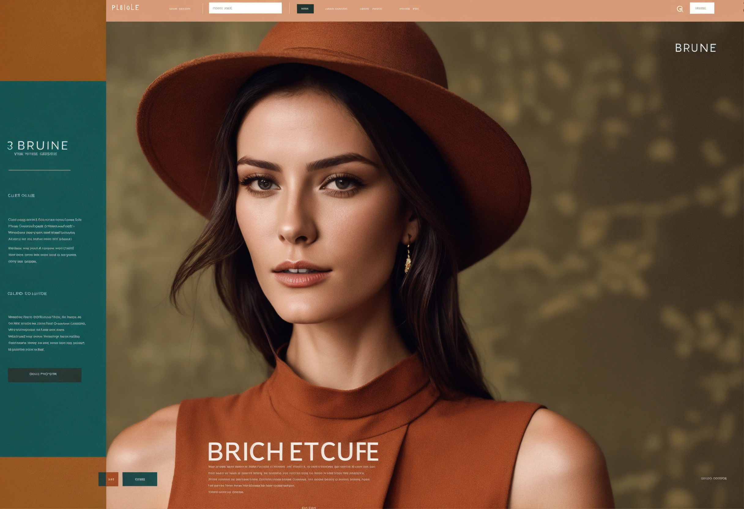 Lexica - Website template, online portfolio in colors, with very classy ...