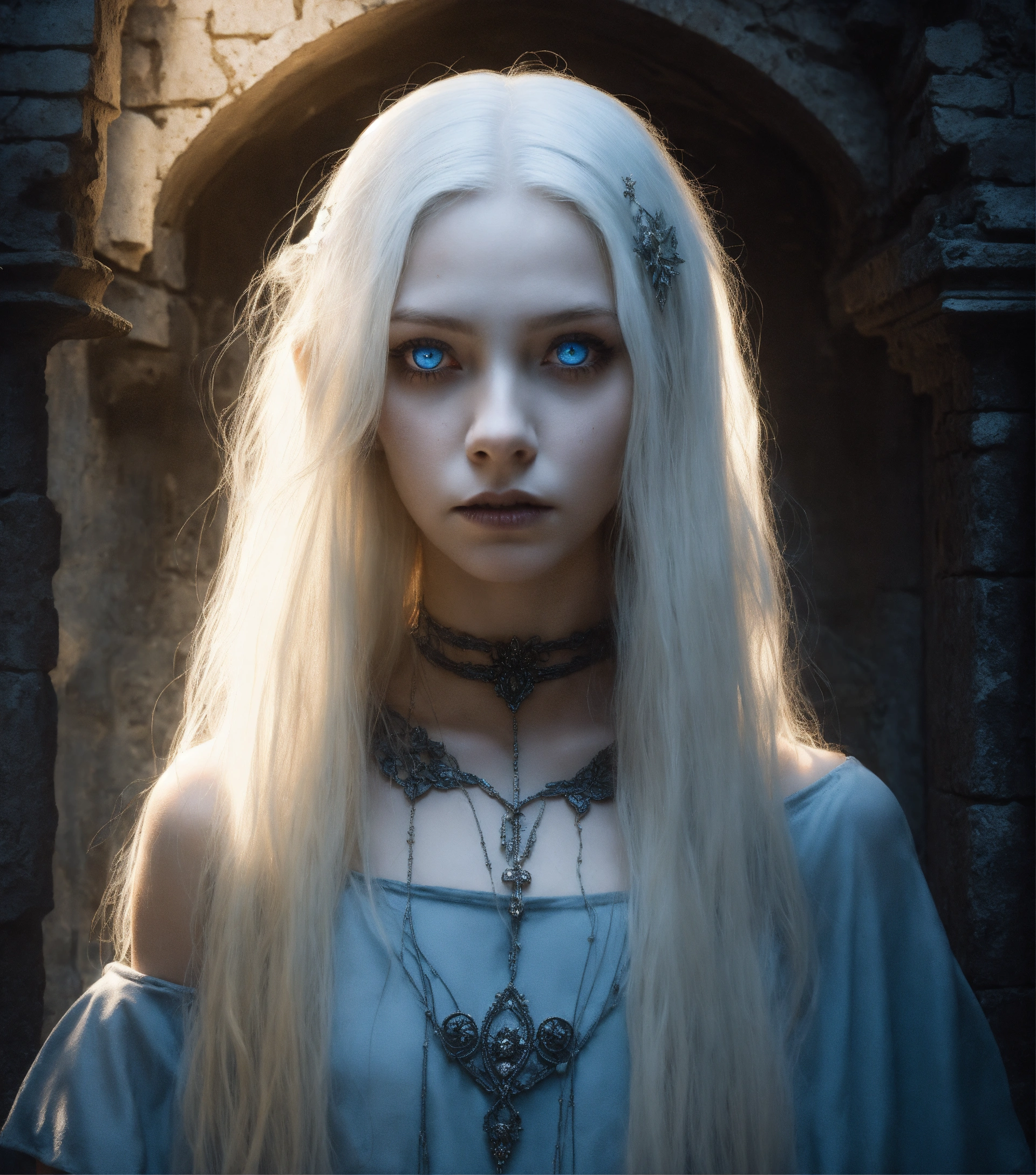 Lexica - Body portrait, twelve year old childish female goth ...