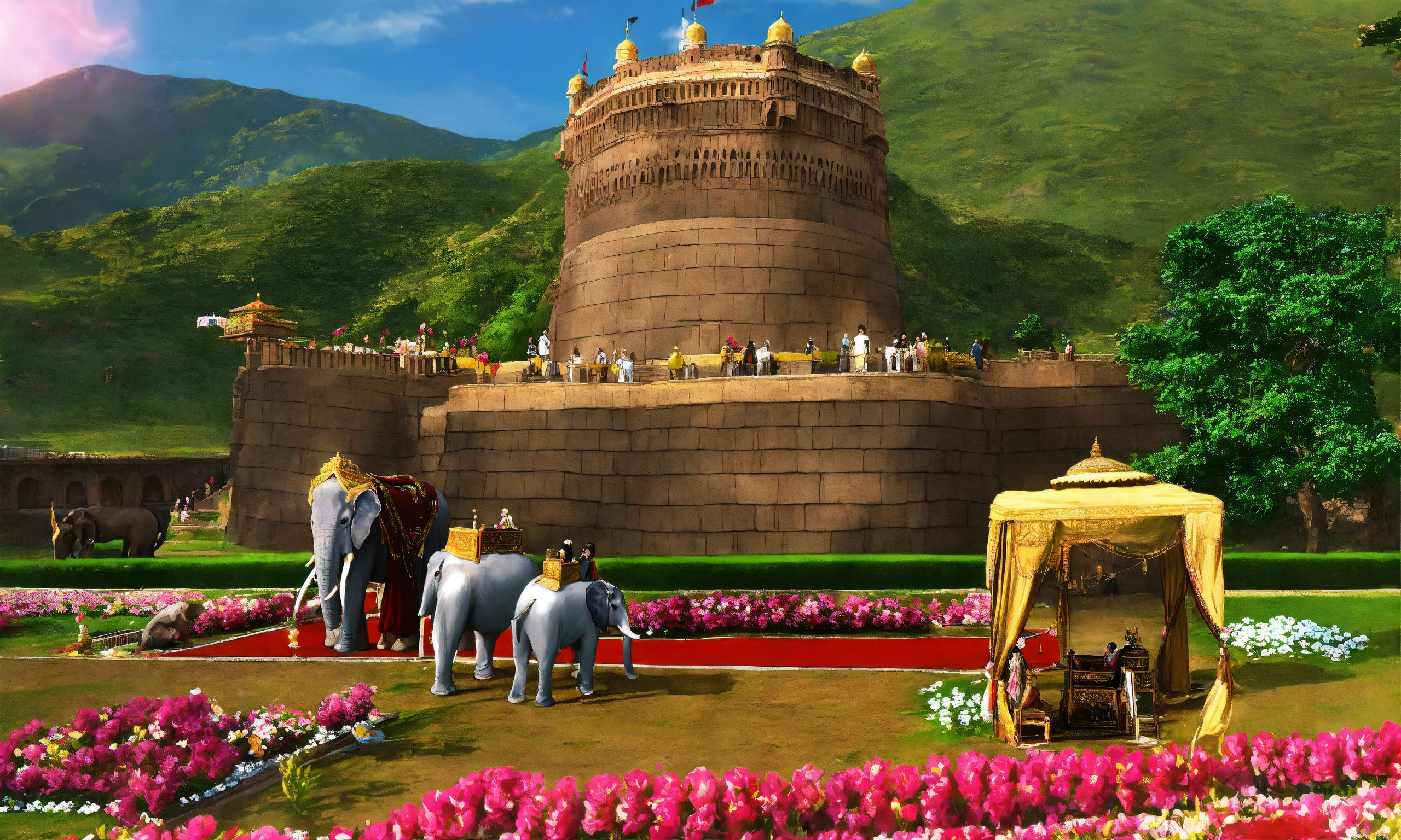 Lexica - Kandhar Fort, Ancient look and Rashtrakutha king sitting on ...