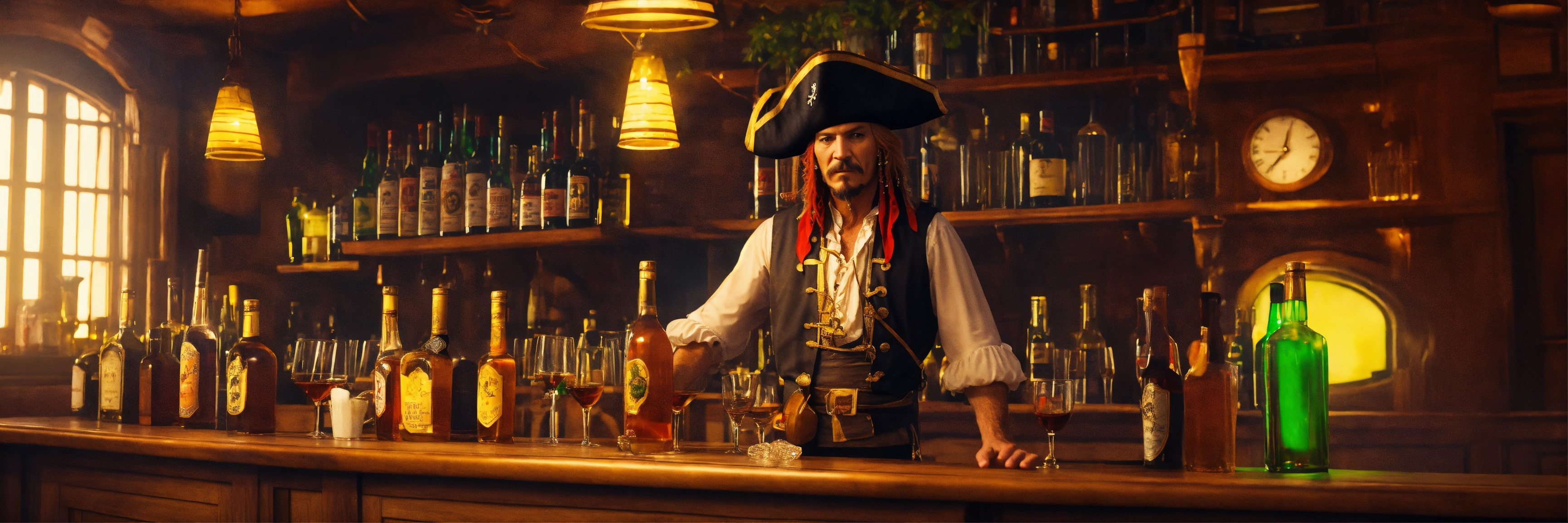 Lexica - Pirate Bartender old, 8k