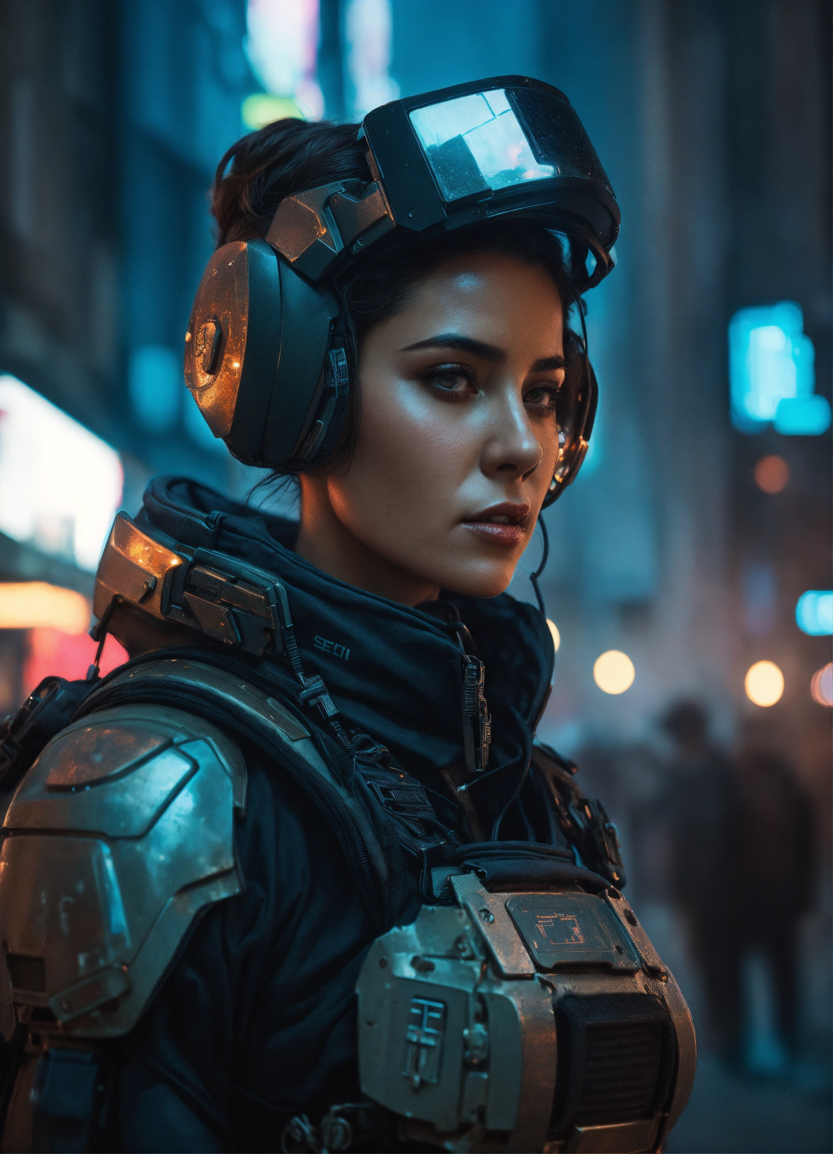 Lexica - Serious middle eastern woman wearing medic body armor, in a ...