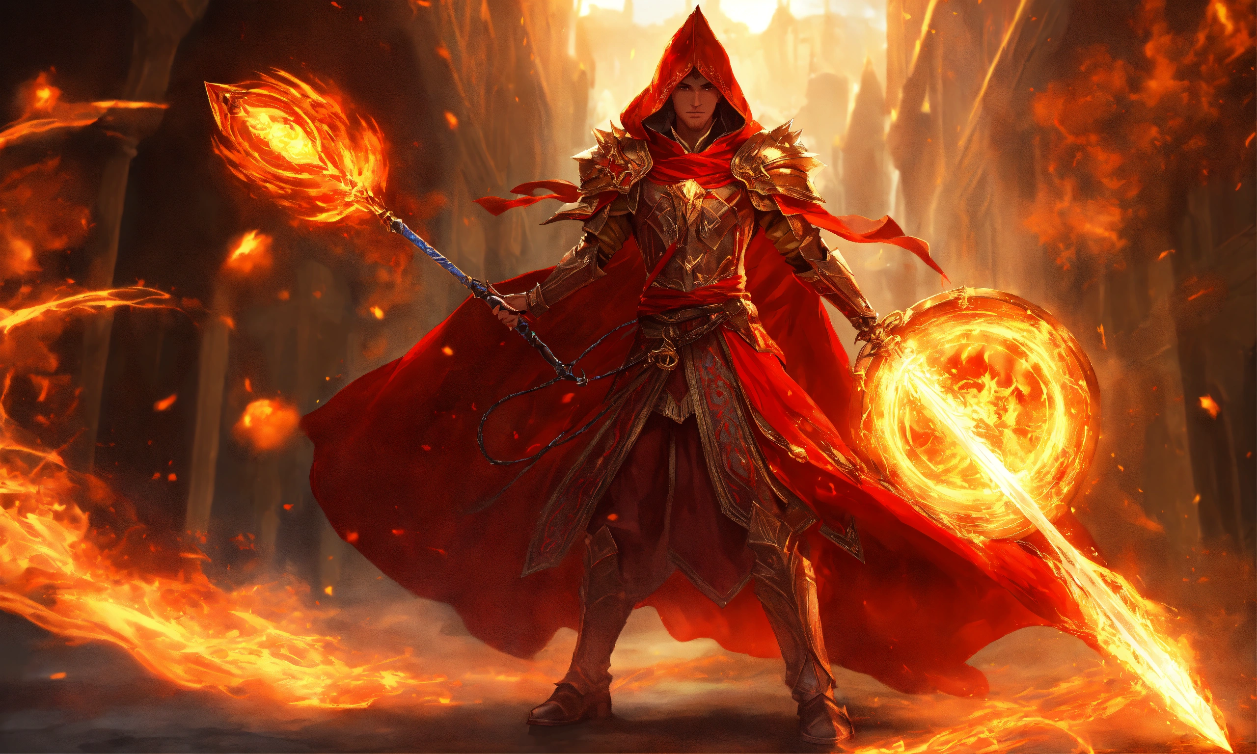 Lexica - Fire shield, shield made of flames, magical shield, magical ...