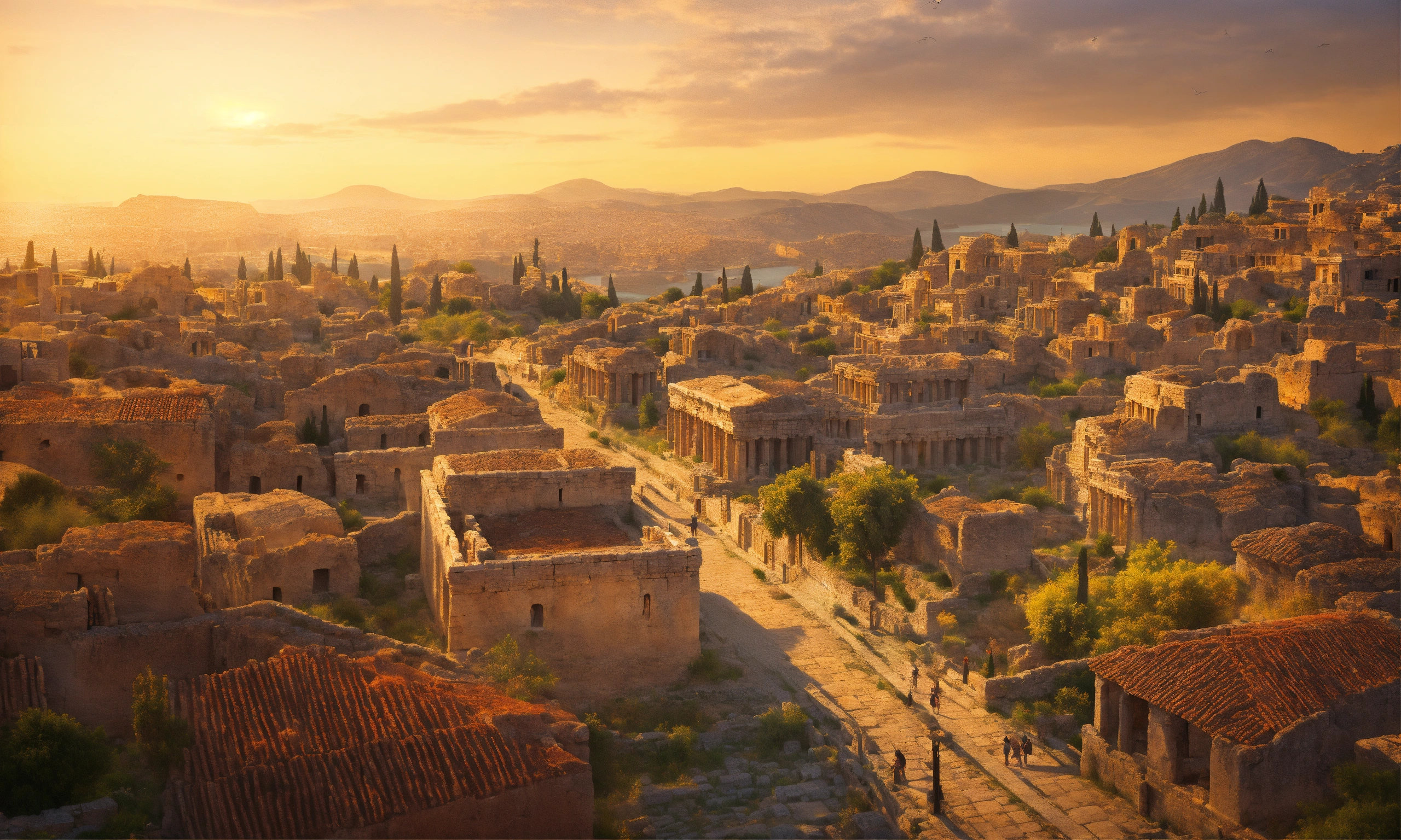 Lexica - The border of a rich city, a poor city and an Ancient Greece city.