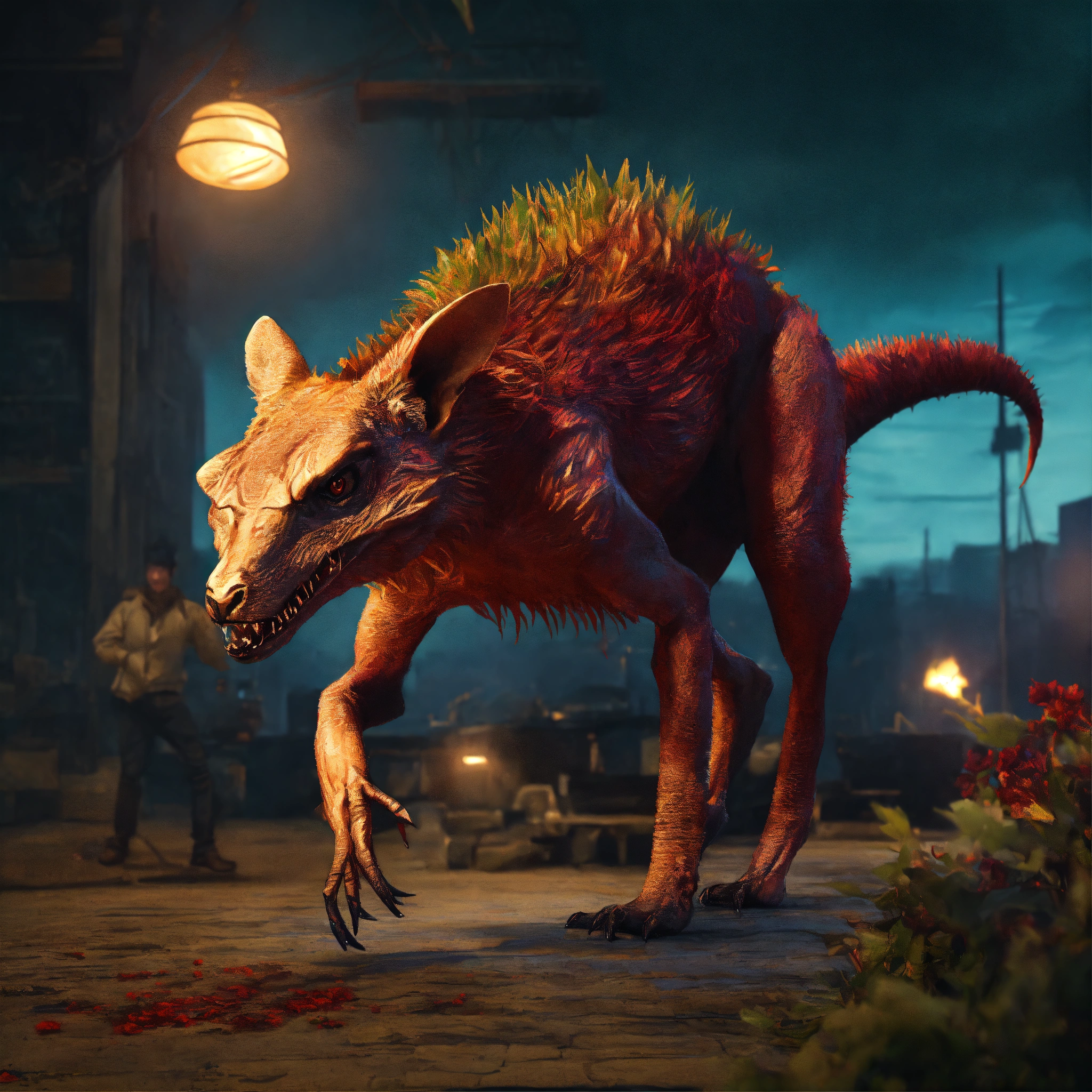 Lexica - Chupacabra cover art 4k realistic