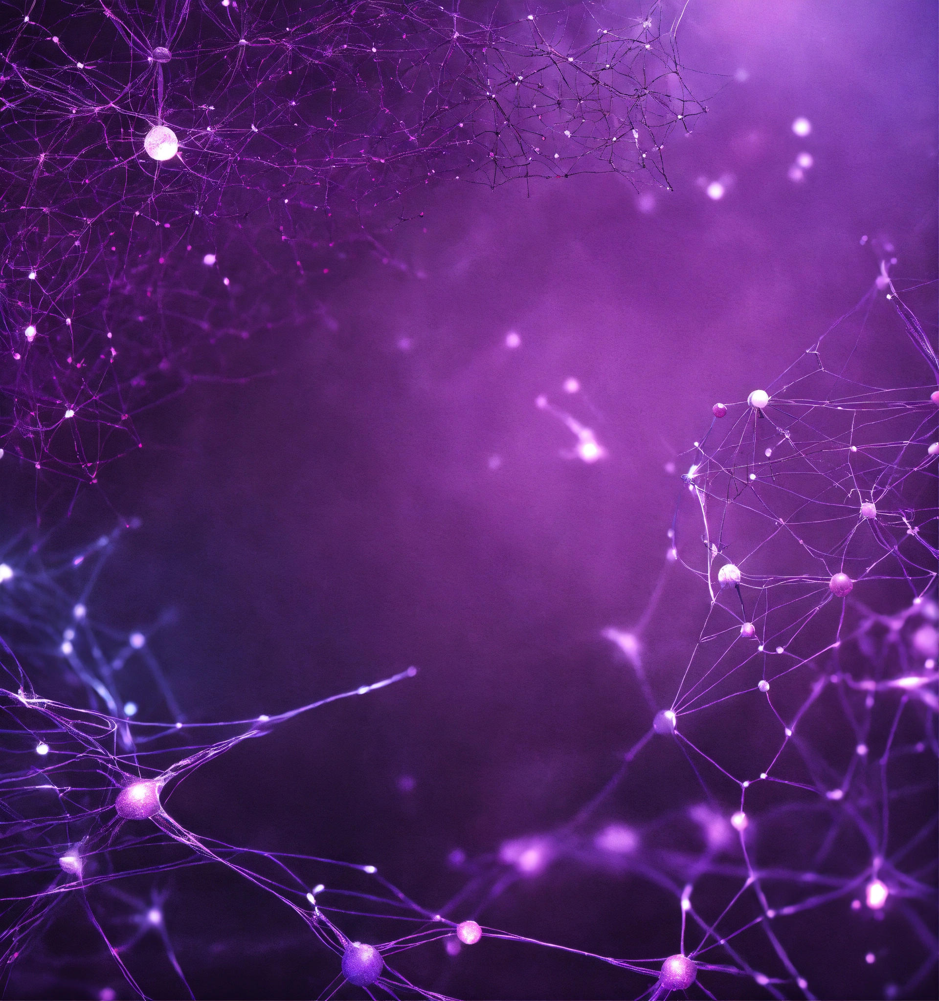 Lexica - Nuance purple background for a book cover, neuronal network theme