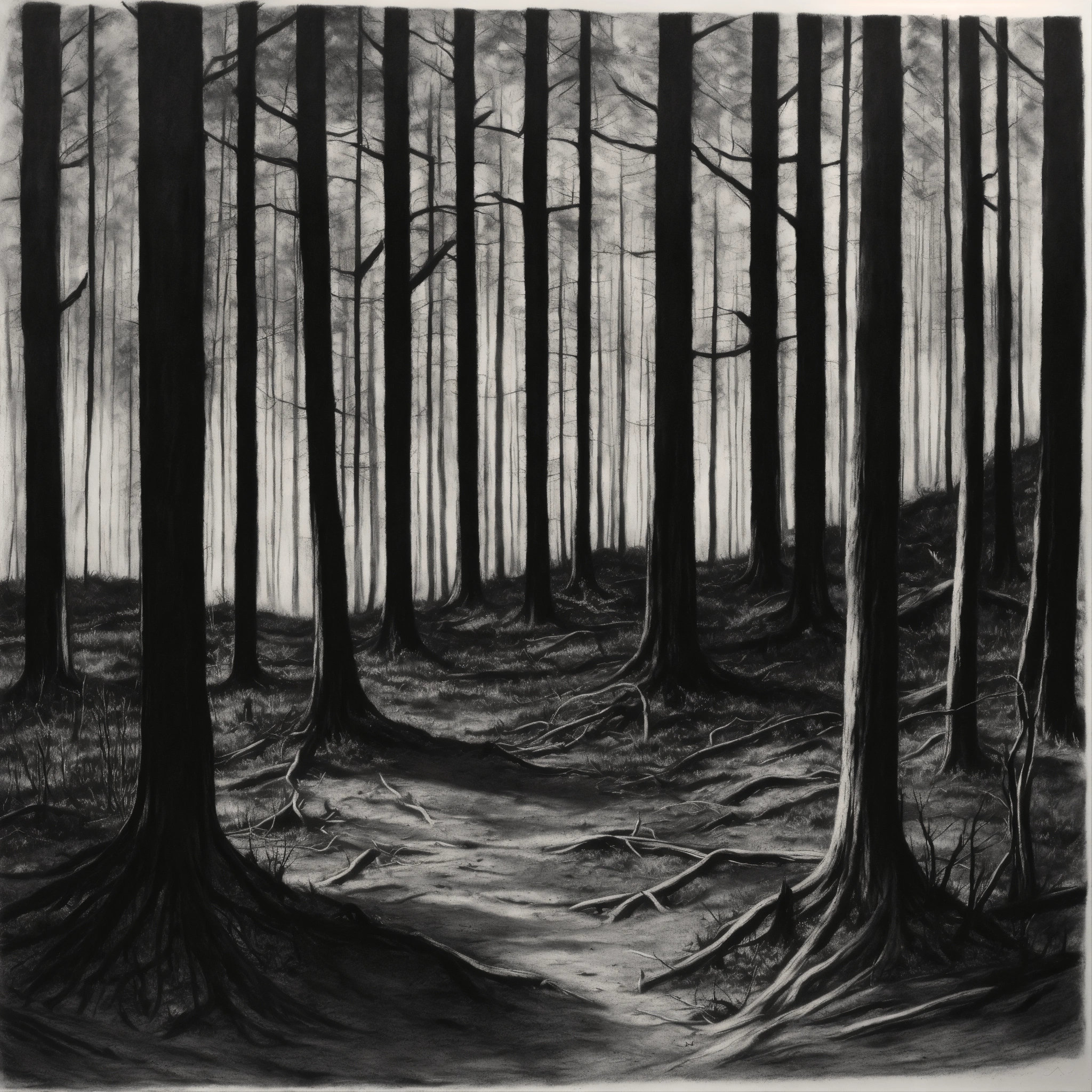 Lexica - A pitch black forest, super macabre in a macabre forest ...