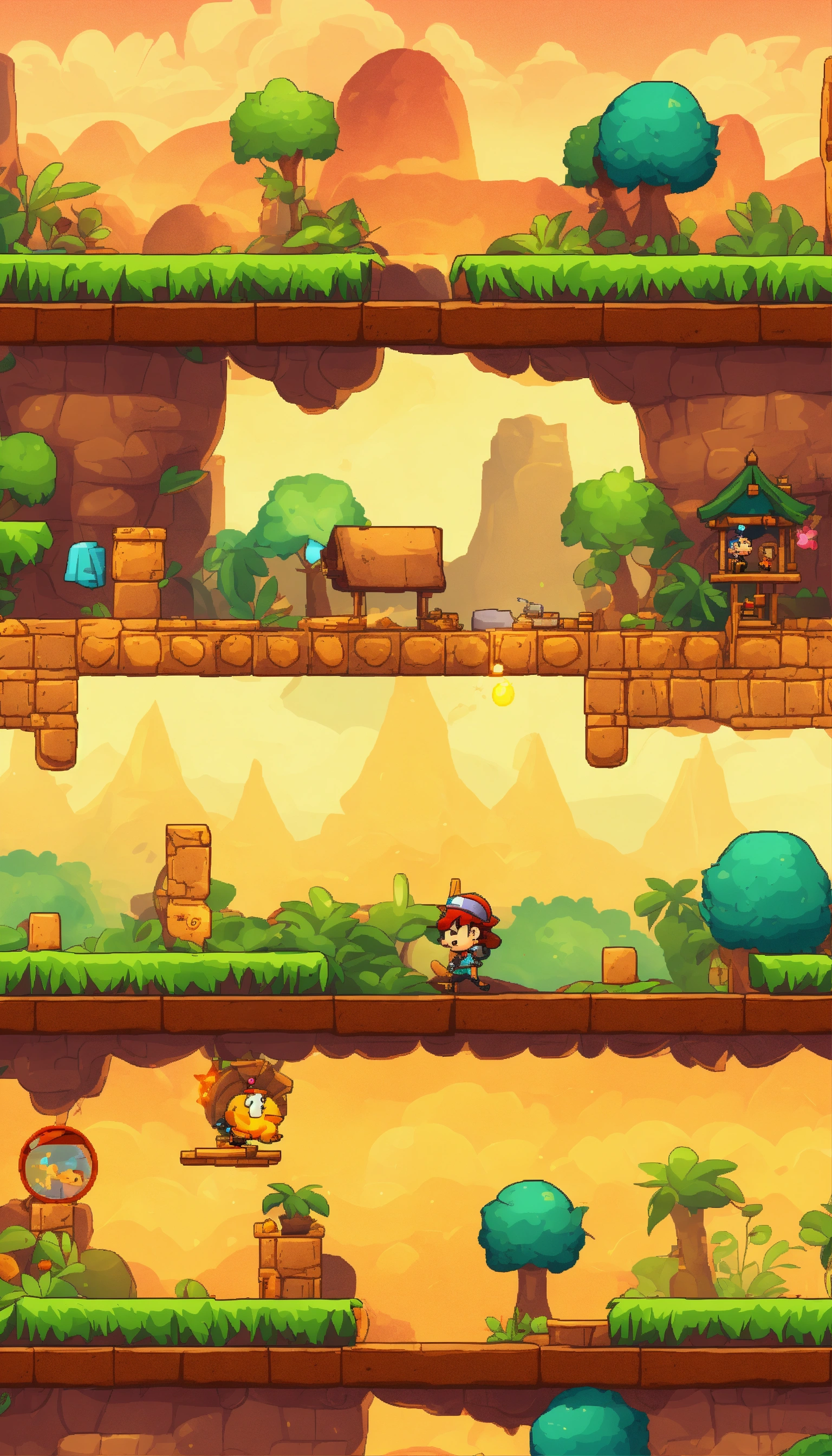 Lexica - 2D cartoon platform game