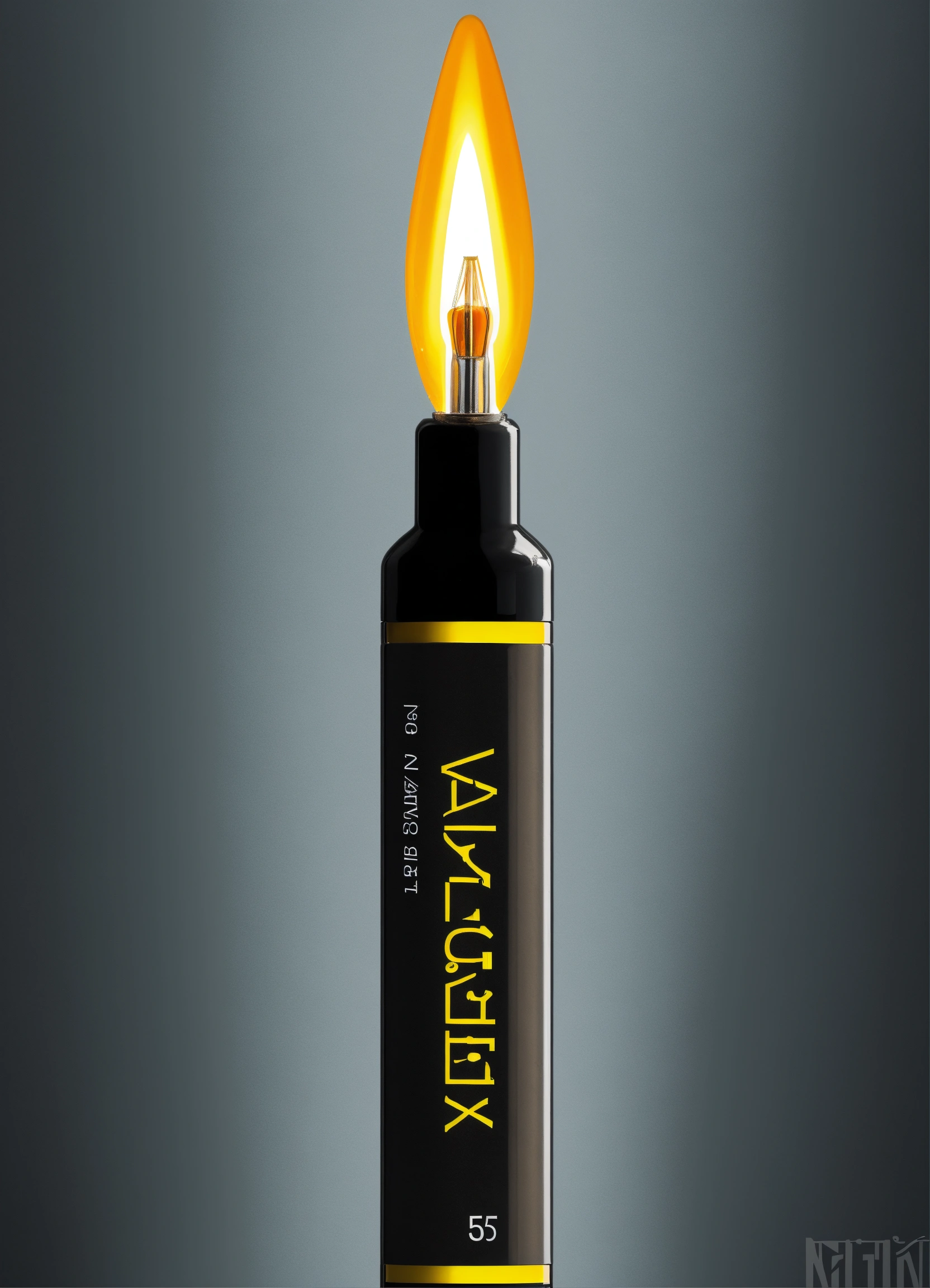 Lexica - Match lighting fuse, black background